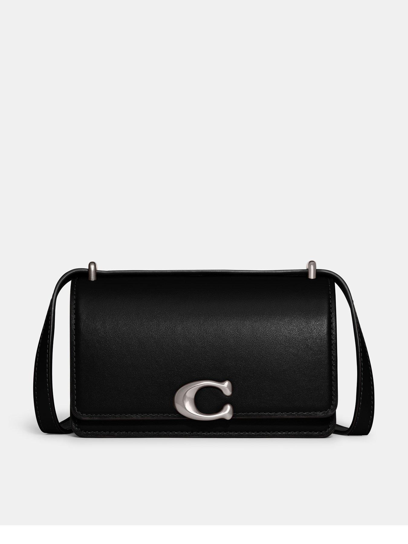COACH Luxe Refined Calf Leather Bandit Crossbody - Lh/black | Very