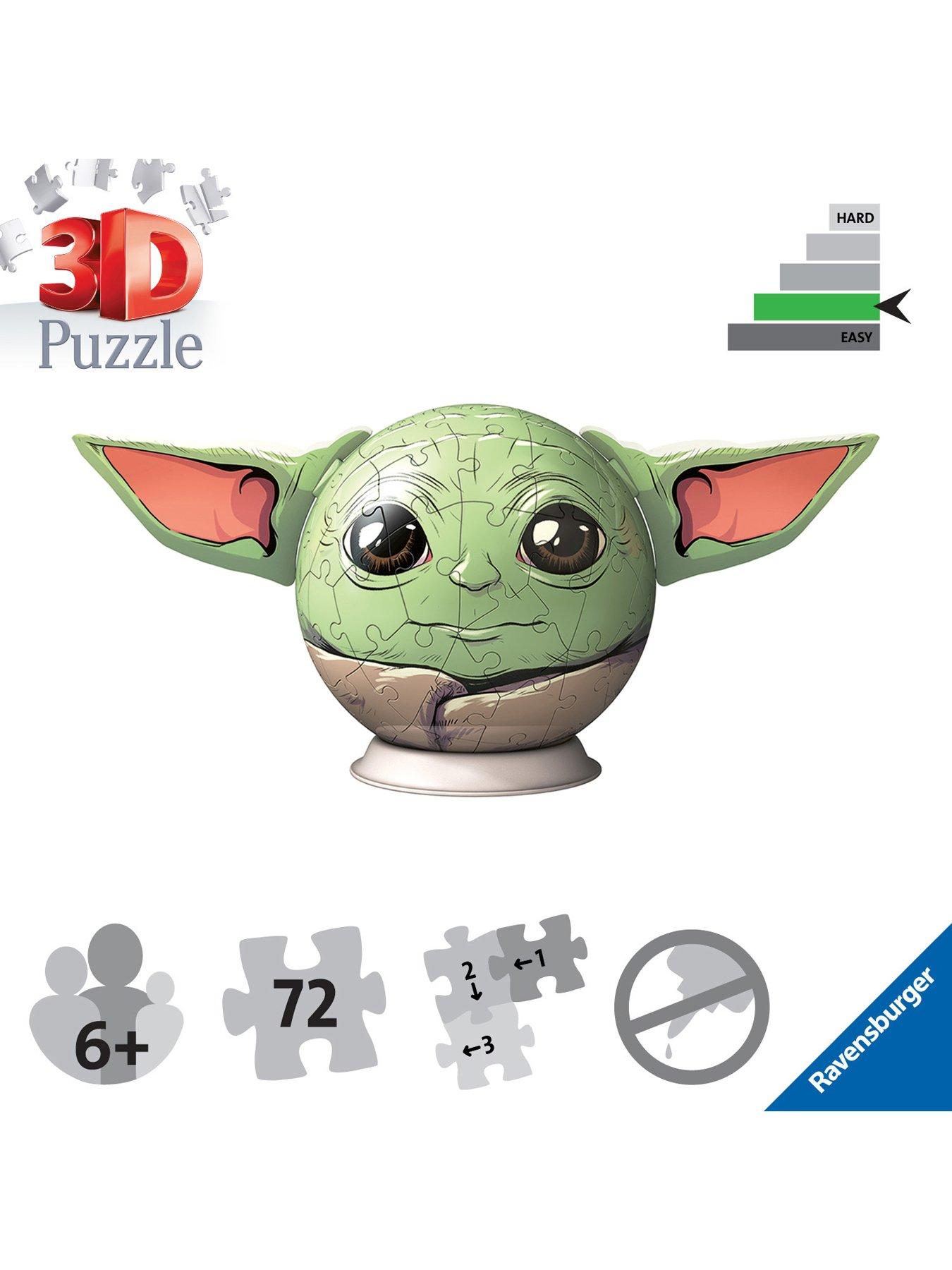 Ravensburger Star Wars The Mandalorian Grogu with Ears 3D Jigsaw Puzzle ...