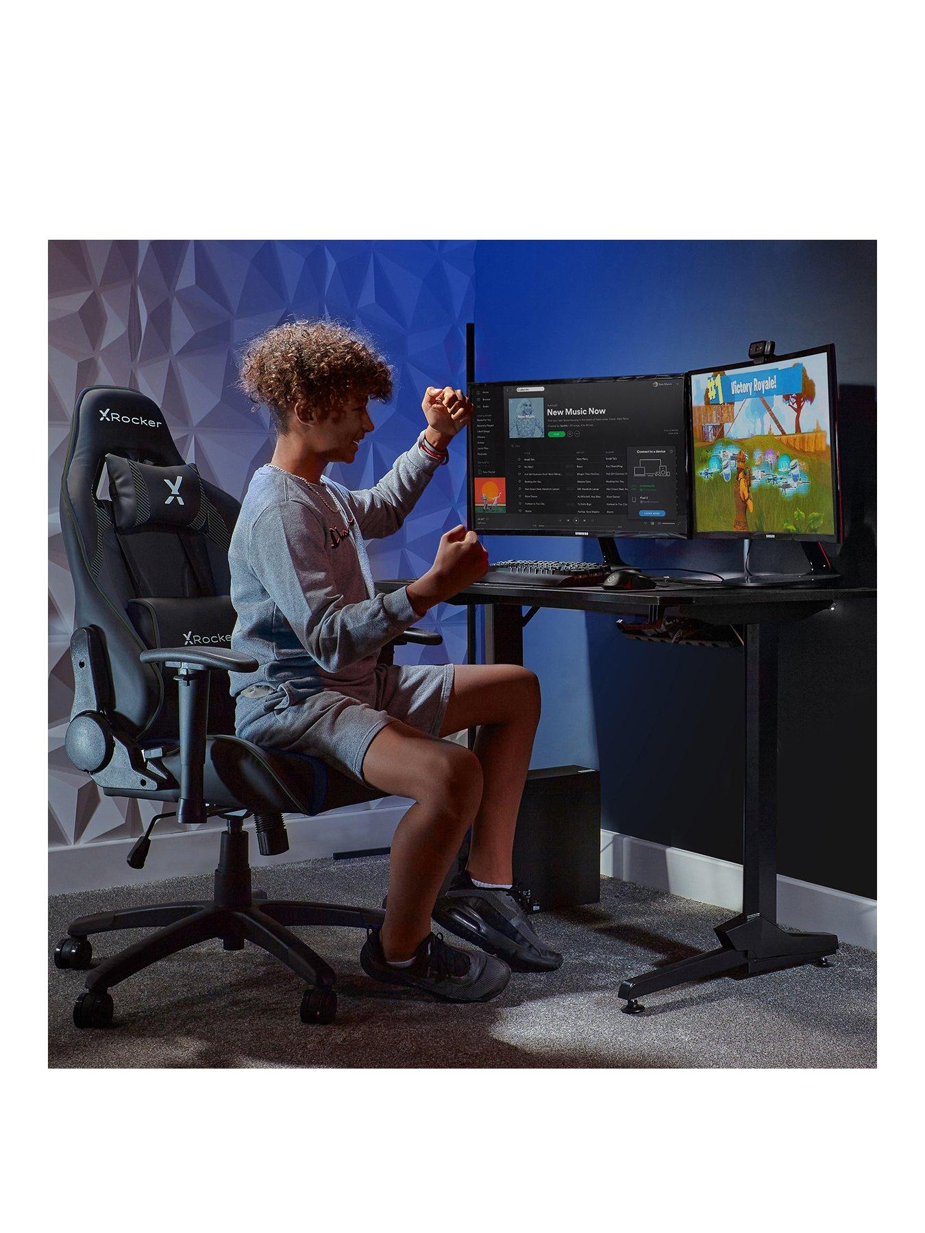 X Rocker Agility Junior PC Office Gaming Chair - NEW - Carbon Black | Very