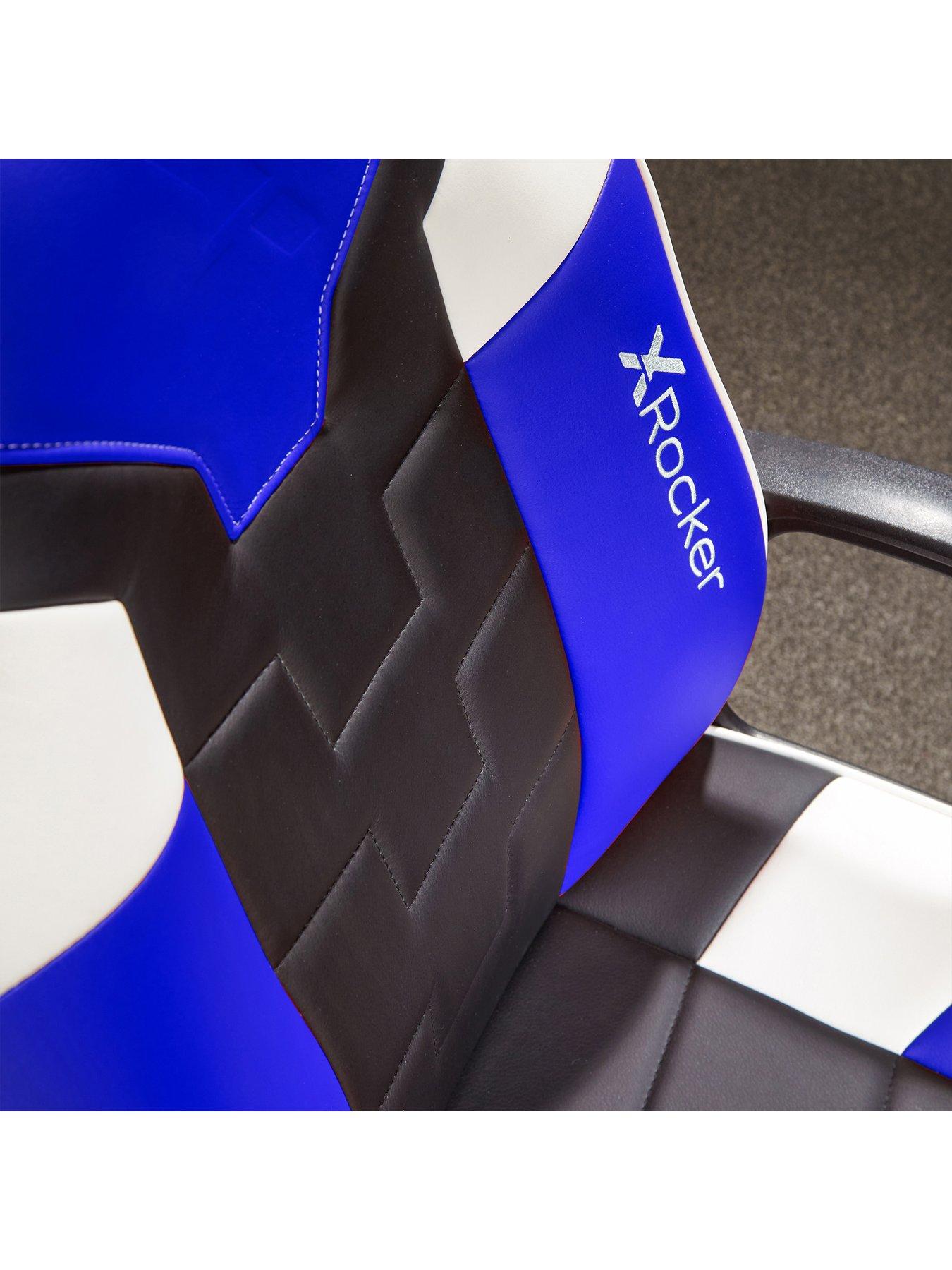 X Rocker Saturn Mid-Back Esport Gaming Chair - Black / Blue /White ...