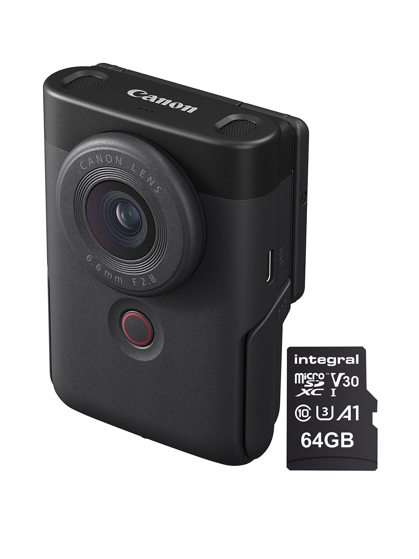 Canon PowerShot V10 Video Camera Vlogging Kit inc 64GB MicroSD Card ...