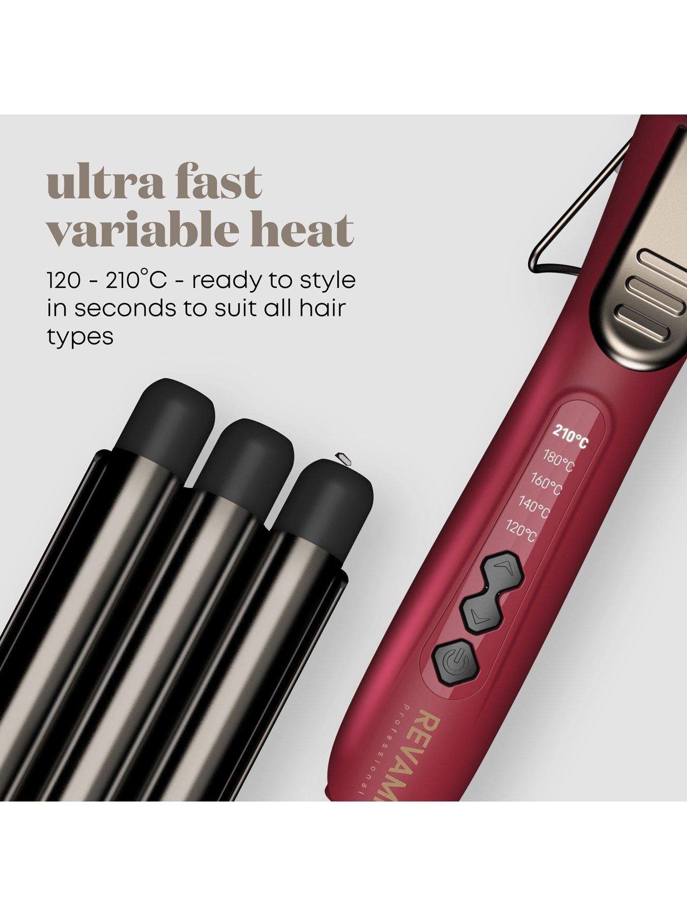 Revamp Progloss New Love Burgundy Platinum Beach Waver Gift Set | Very