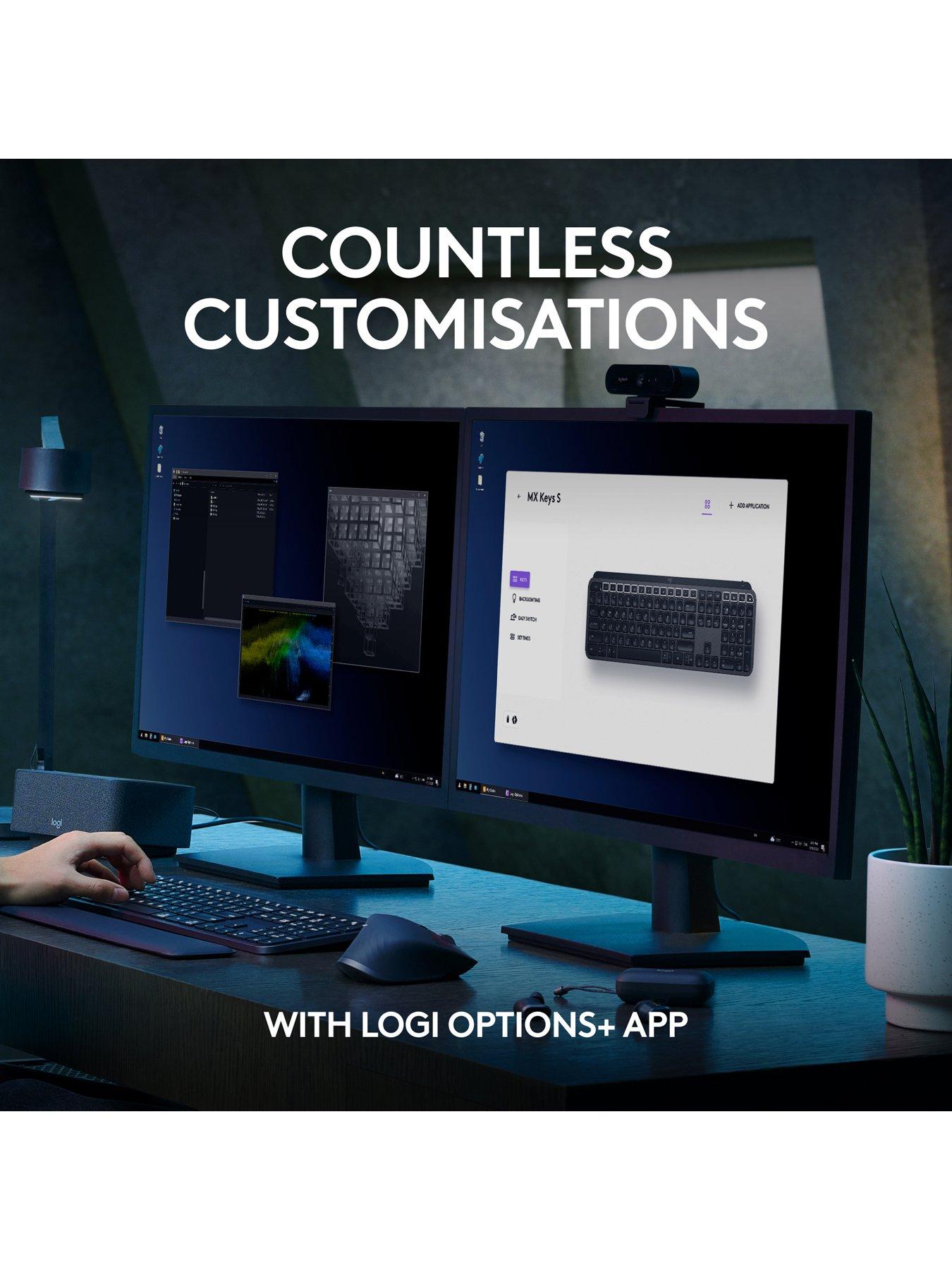 Logitech MX Keys S Advanced Wireless Illuminated Keyboard - Graphite | Very