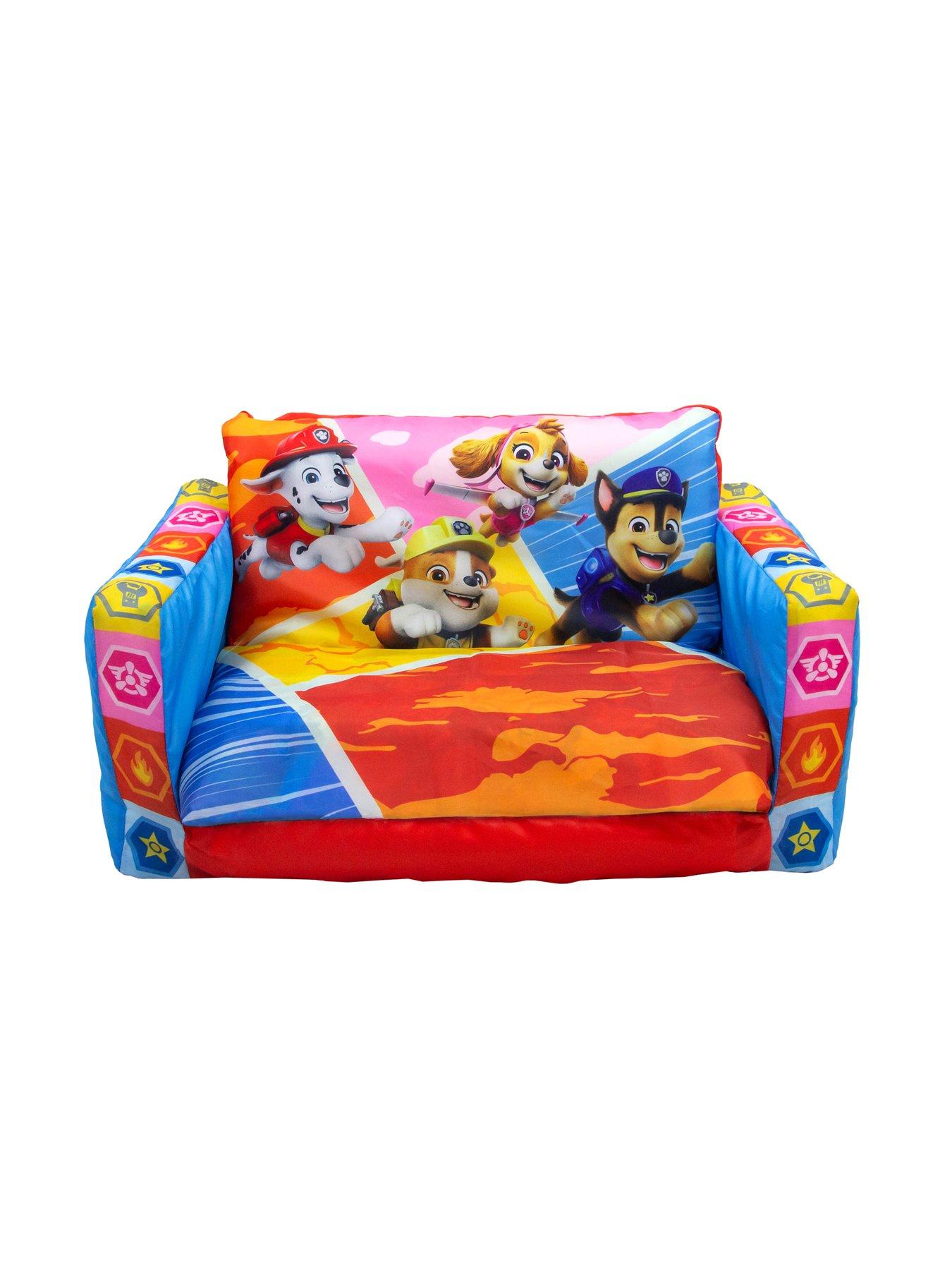 Paw Patrol Flip Out Mini Sofa - 2 in 1 kids inflatable sofa and lounger ...