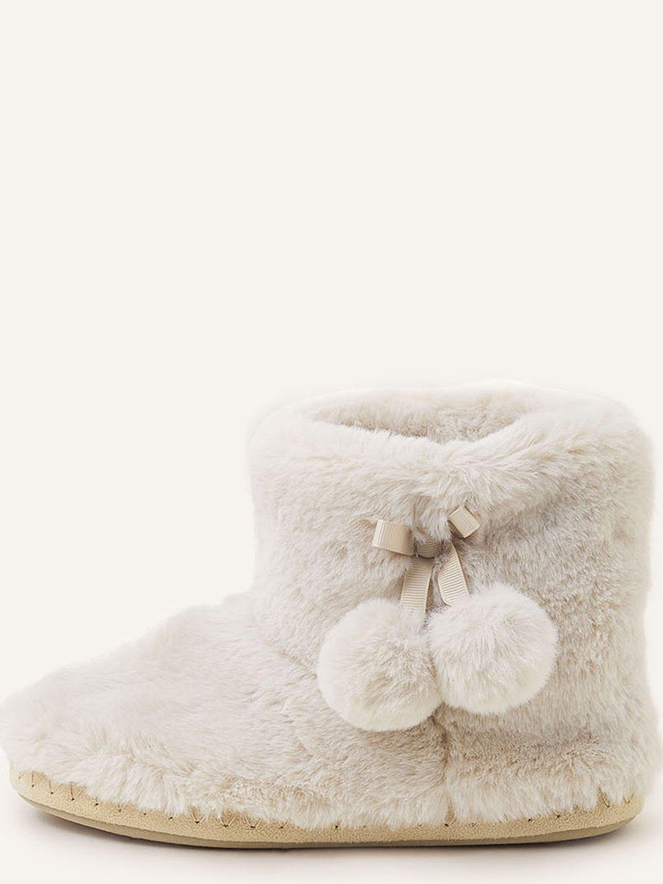 Accessorize Supersoft Slipper Boot - White | Very