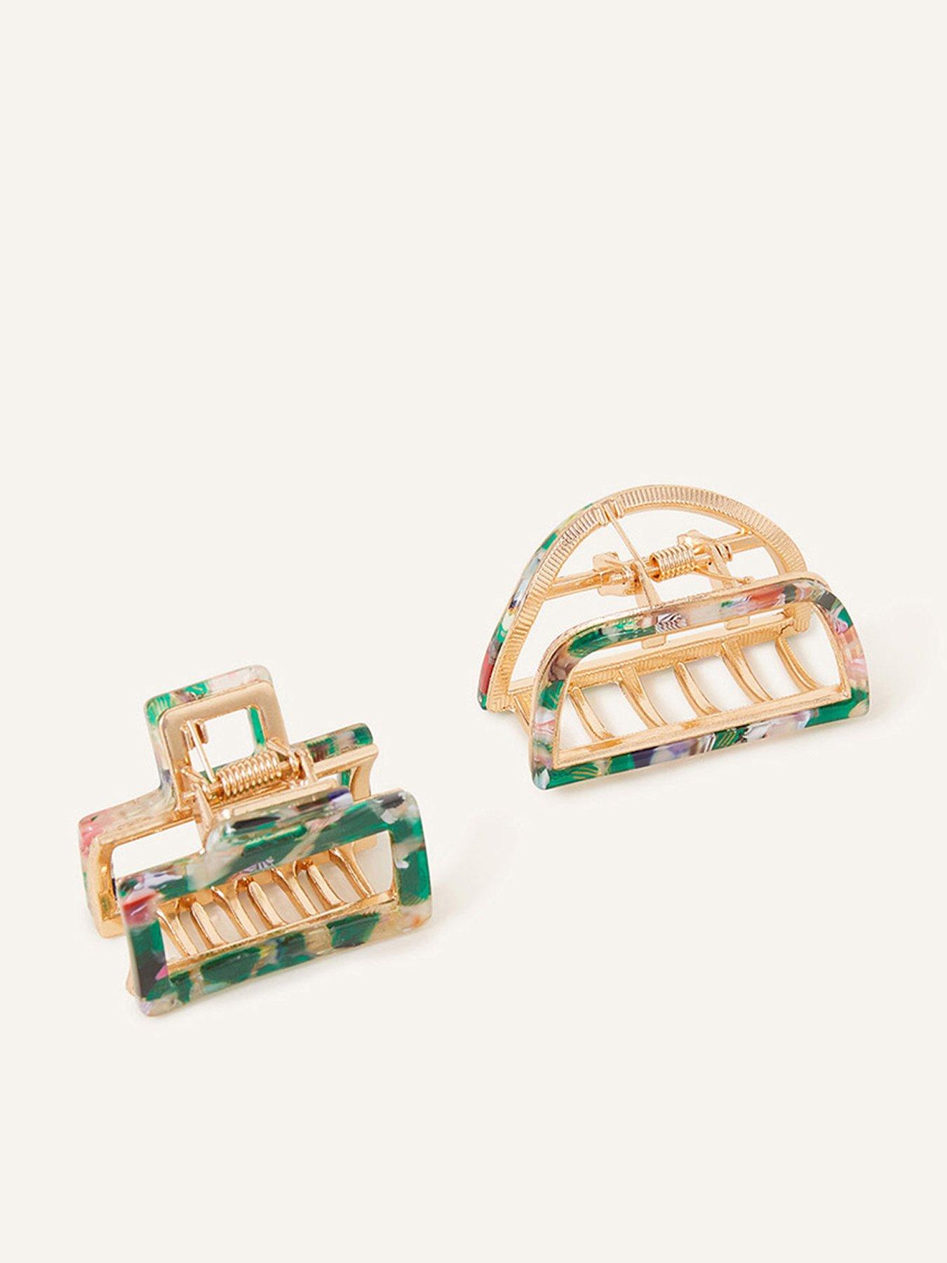 Accessorize 2 X Metal Resin Claw Clips | Very