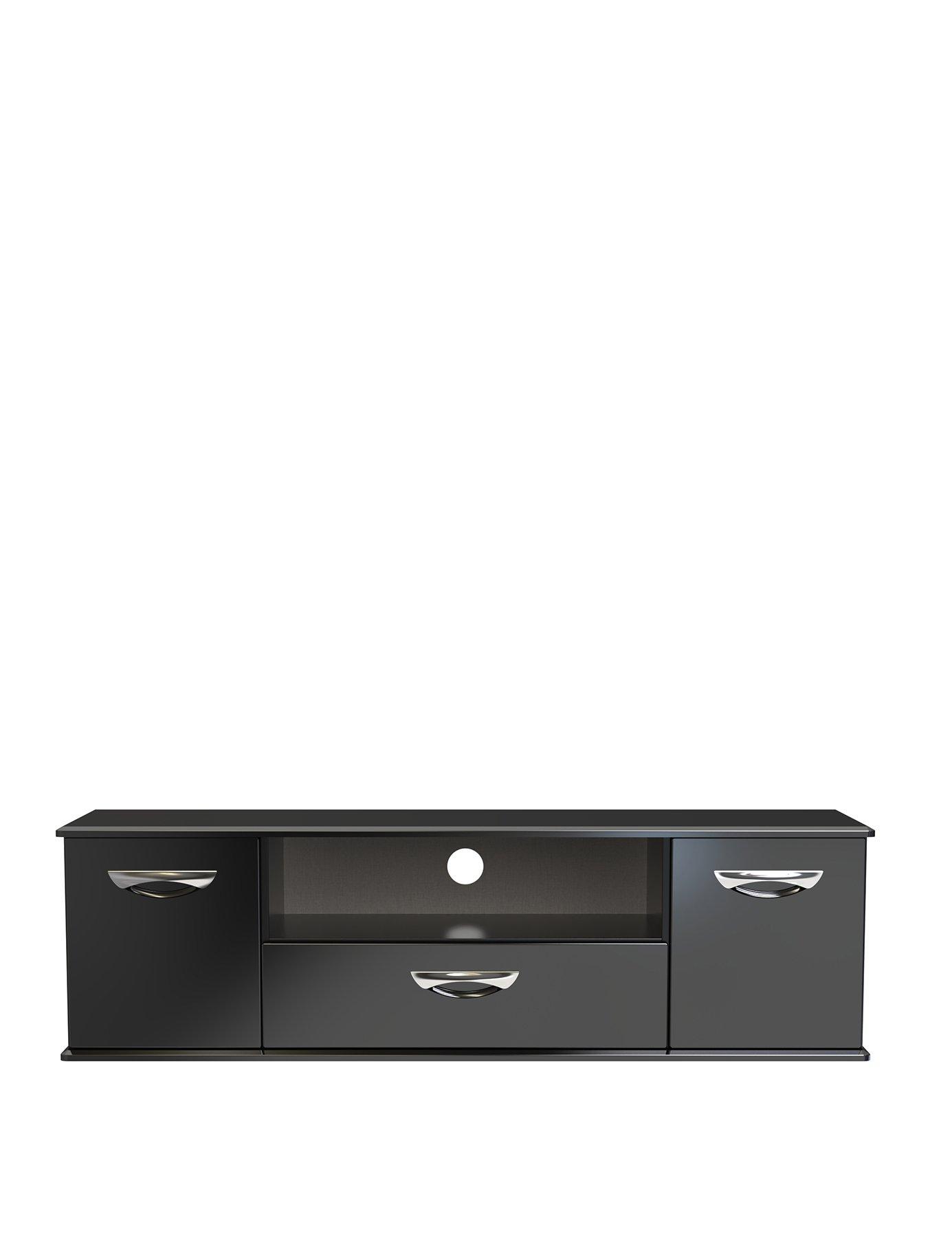 SWIFT Neptune Ready Assembled High Gloss TV Unit - fits up to 65 inch ...