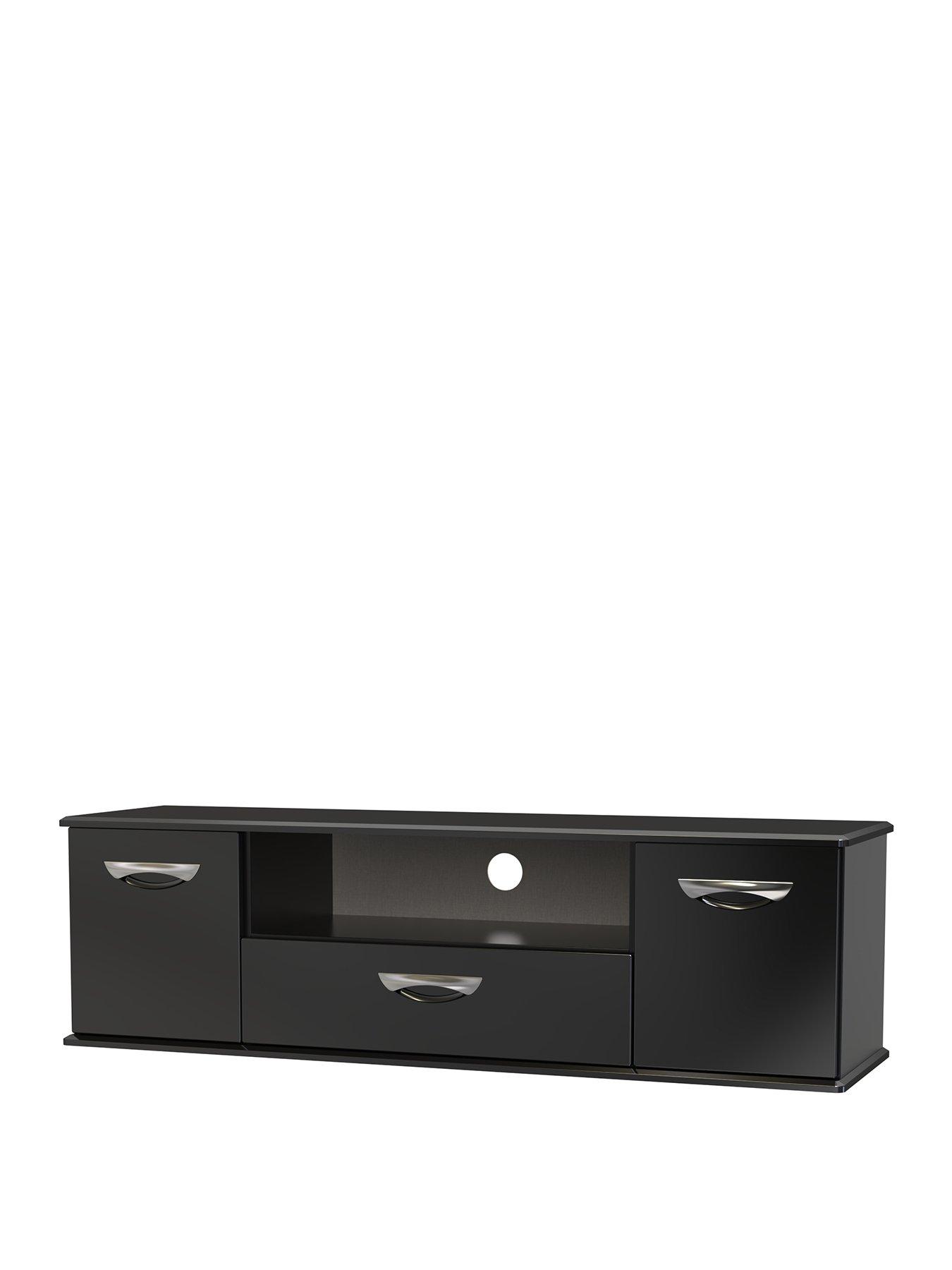 SWIFT Neptune Ready Assembled High Gloss TV Unit - fits up to 65 inch ...