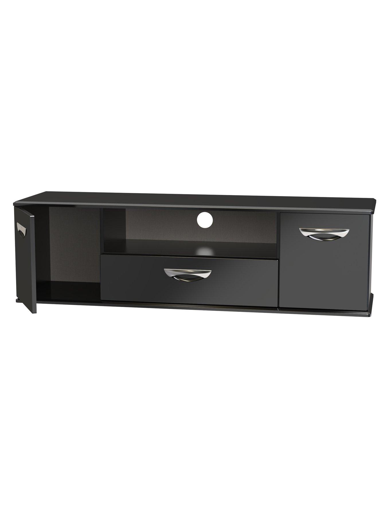 SWIFT Neptune Ready Assembled High Gloss TV Unit - fits up to 65 inch ...