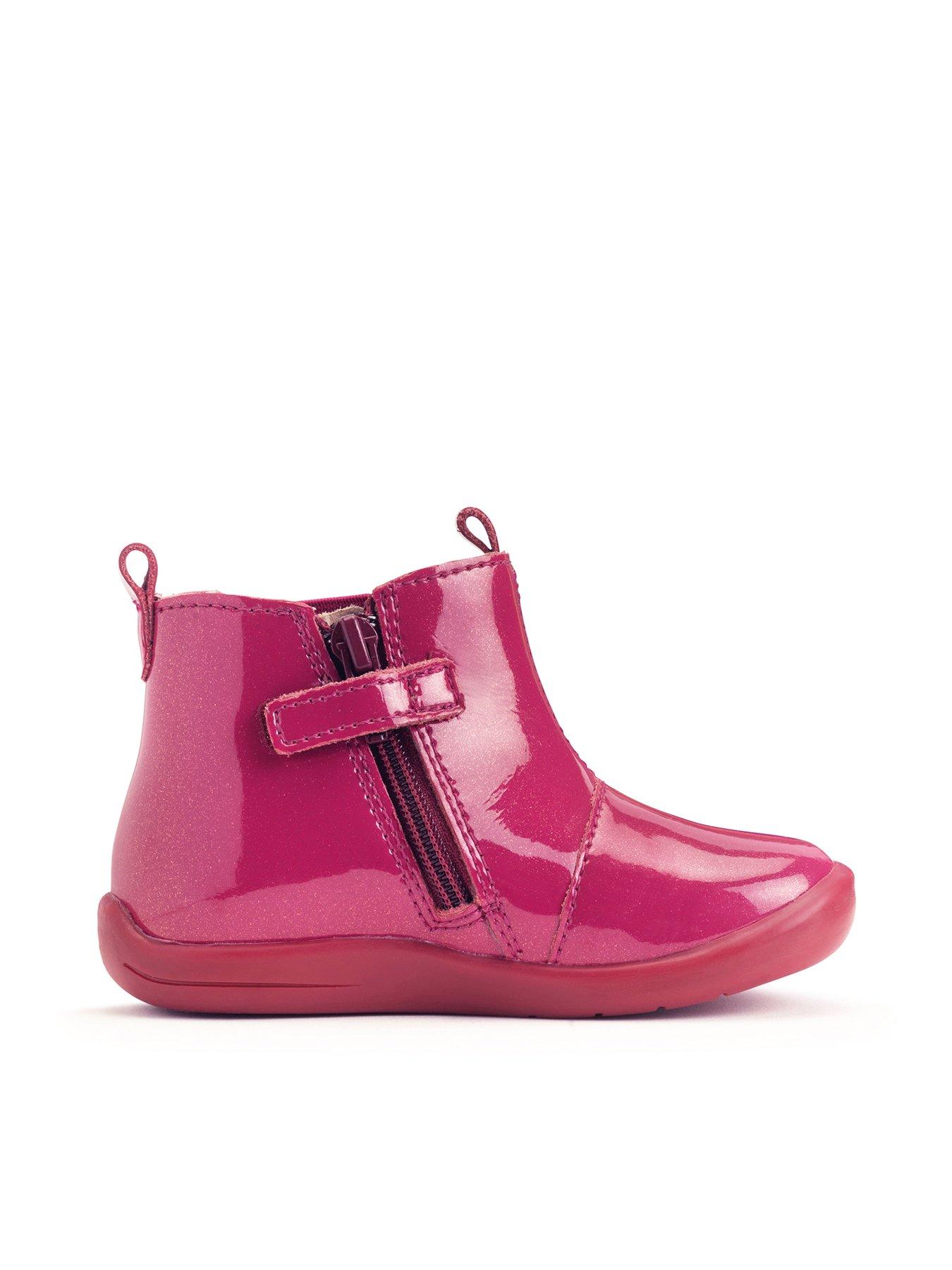 Start-rite STARTRITE Wonderland Ruby Red Glitter Patent Leather Chelsea ...
