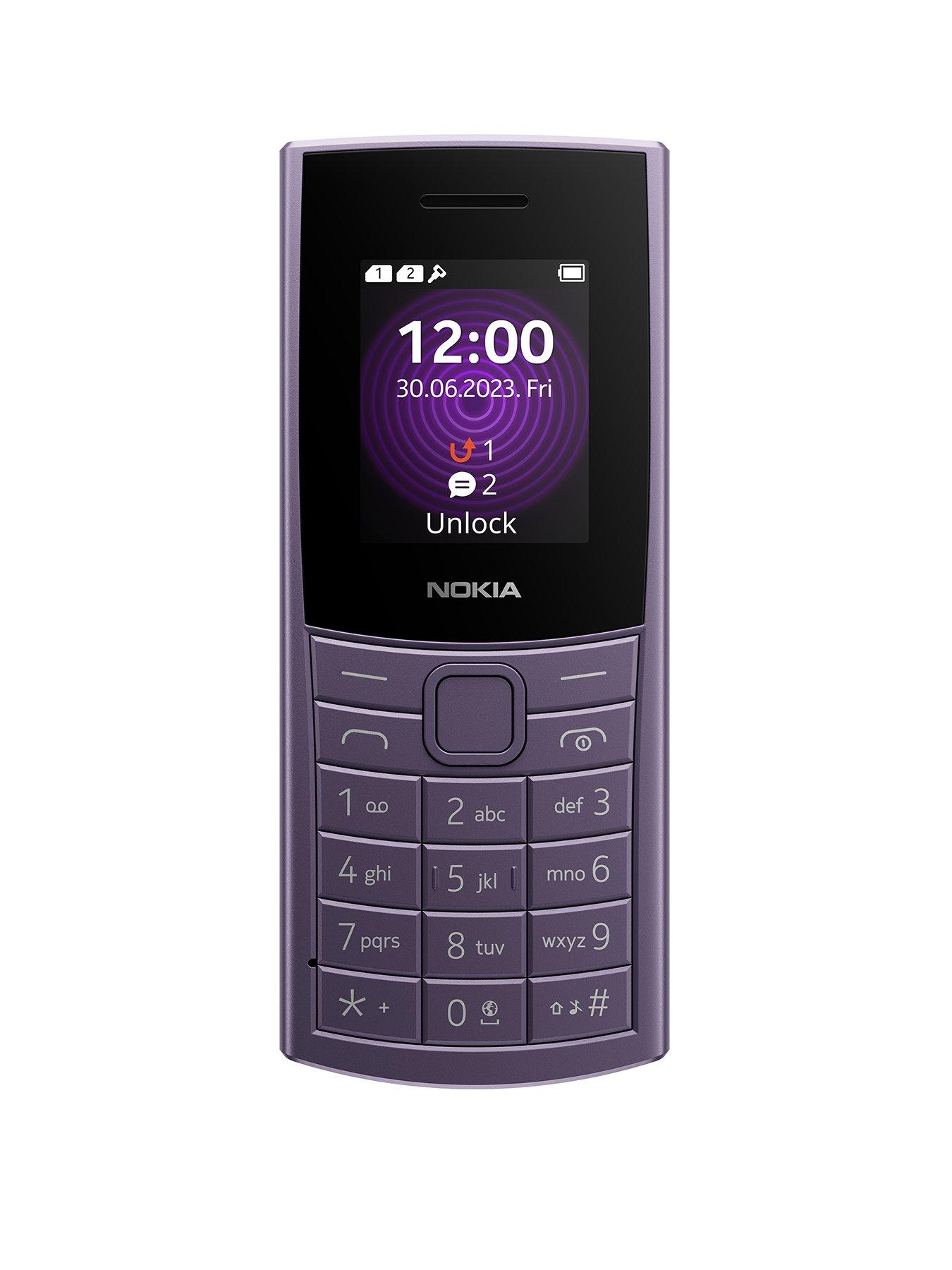 Nokia 110 4G, Dual SIM - Purple | very.co.uk