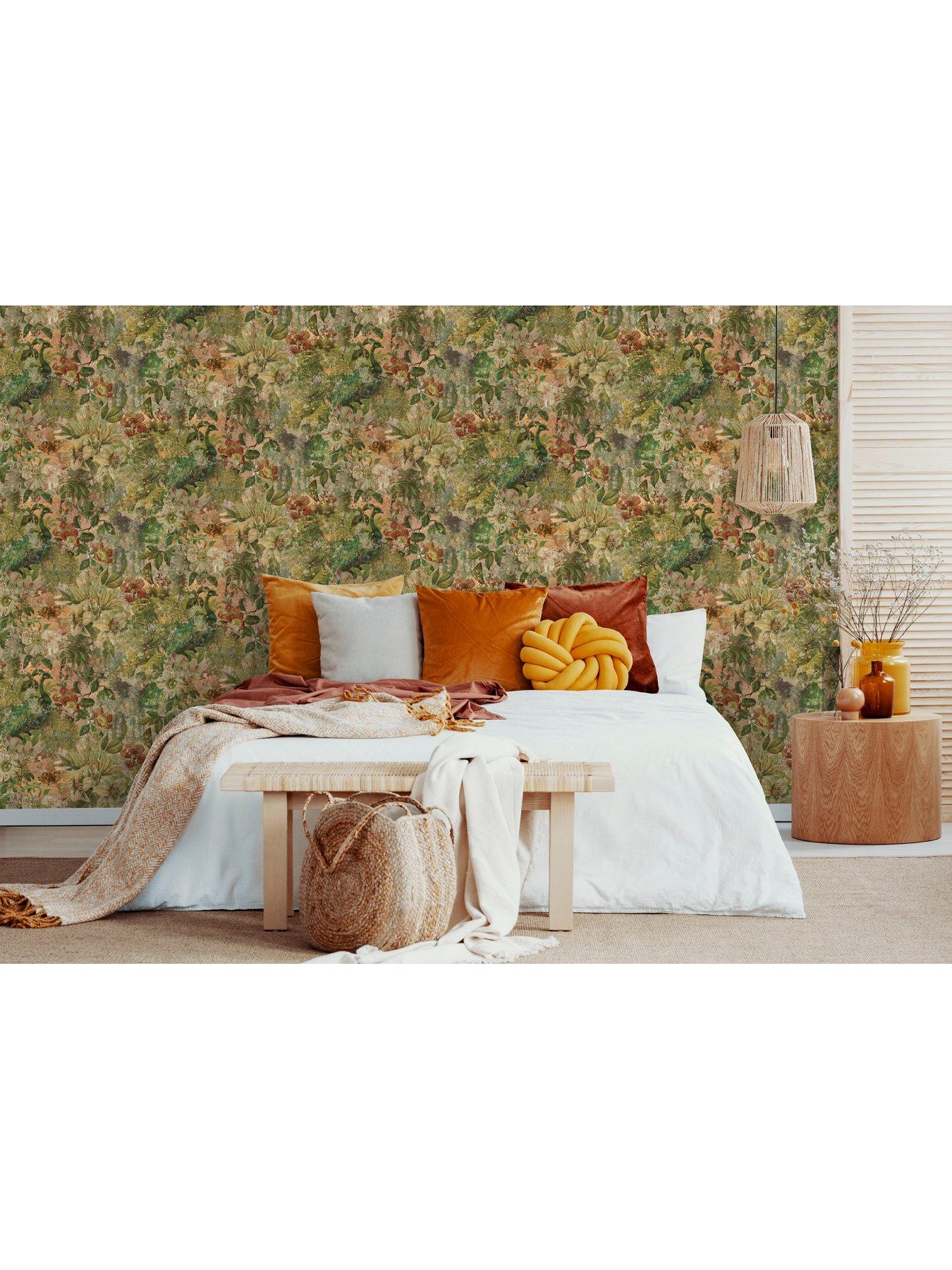 Holden Decor Vintage Peacock Wallpaper Very