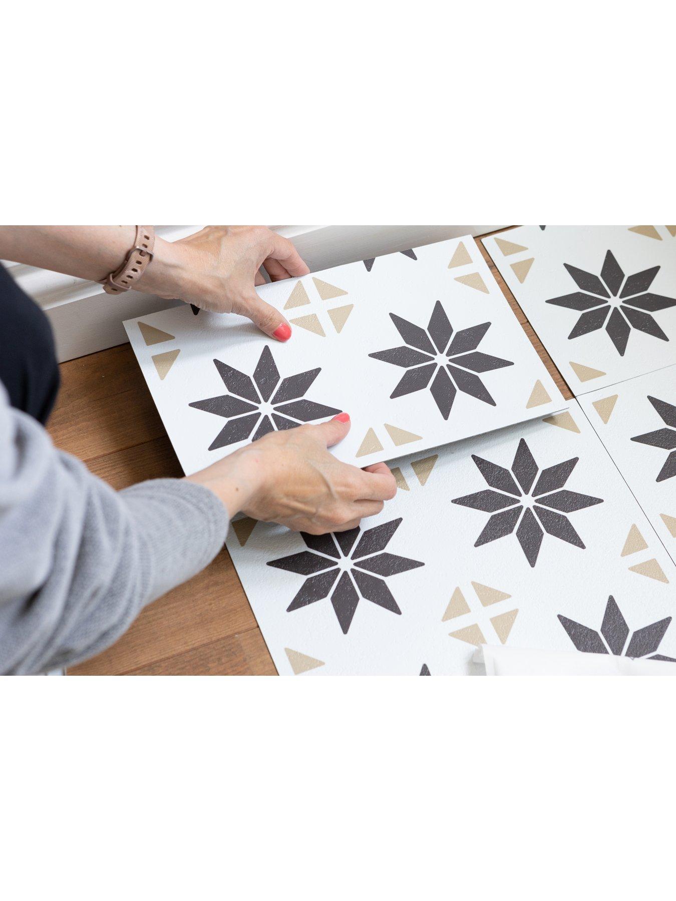 D-C-Fix Vivid Stars dc fix Self Adhesive Vinyl Floor Tiles - 30.48cm x ...