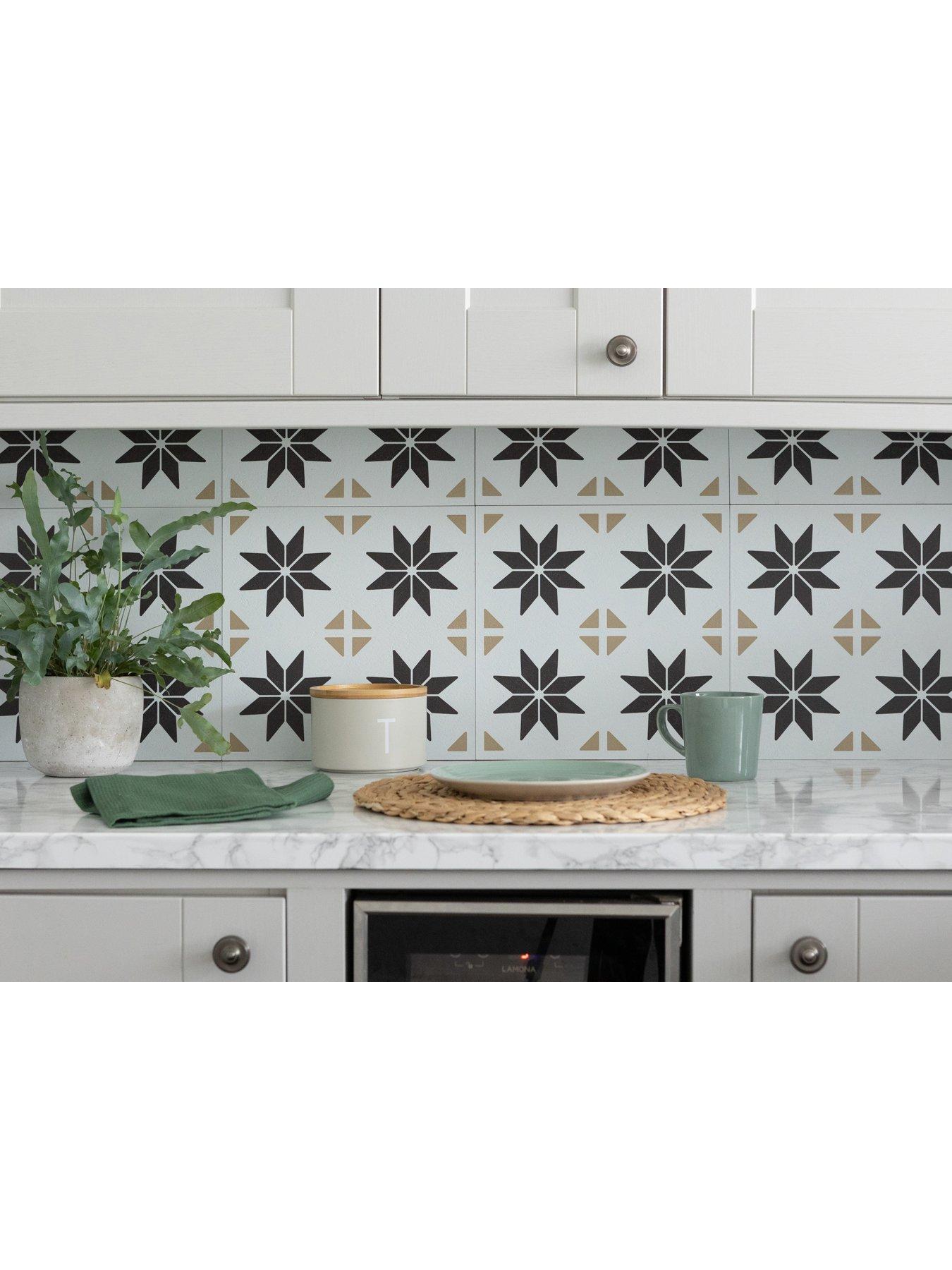 D-C-Fix Vivid Stars dc fix Self Adhesive Vinyl Wall Tiles -30.5cm x 30 ...