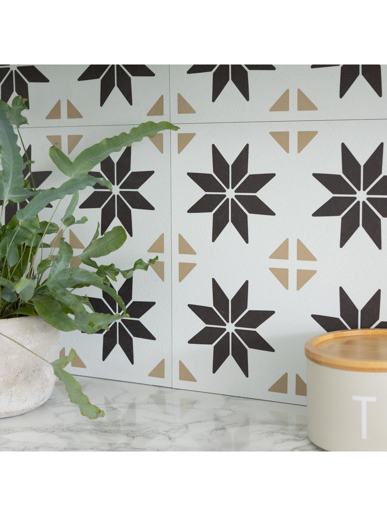 D-C-Fix Vivid Stars dc fix Self Adhesive Vinyl Wall Tiles -30.5cm x 30 ...