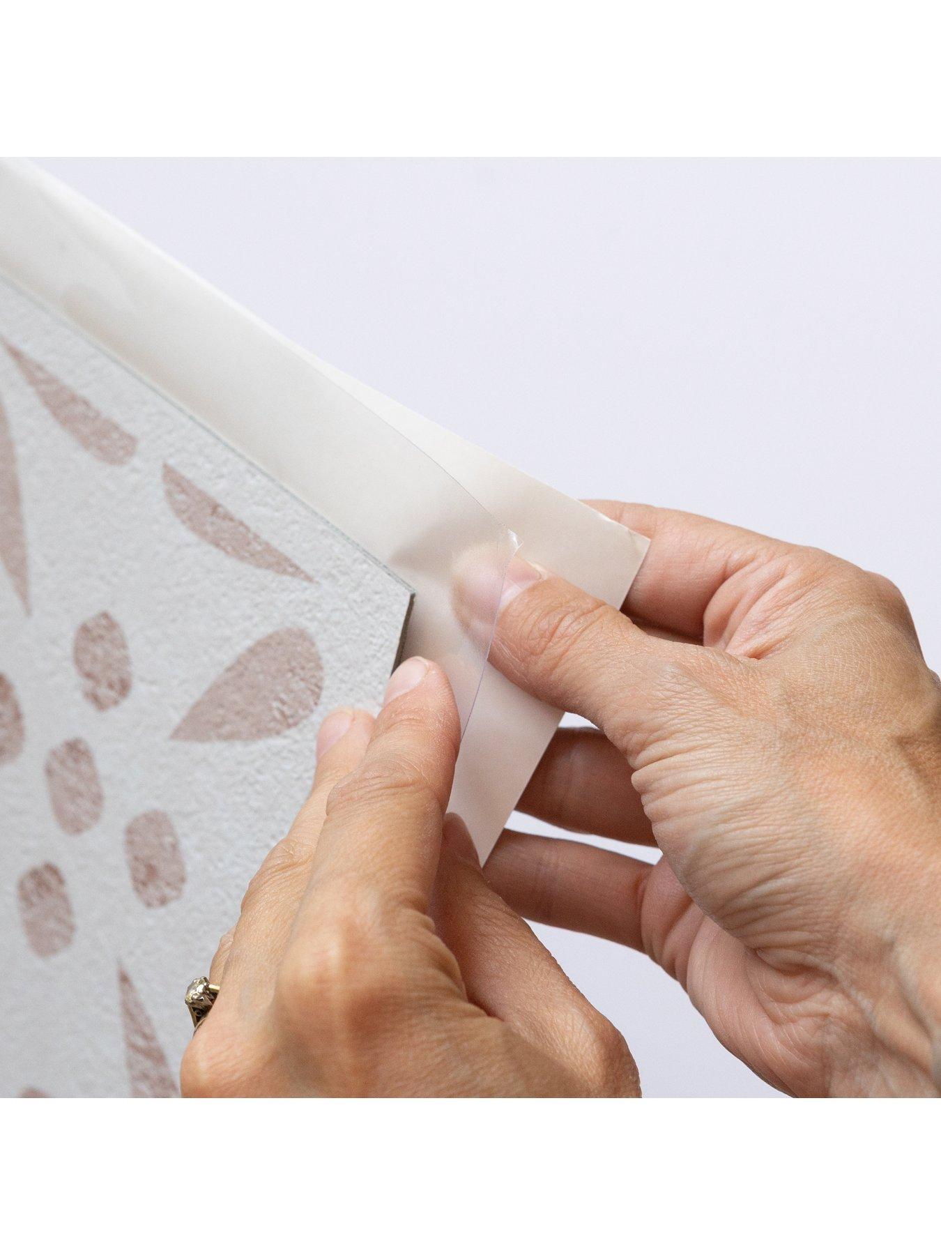 D-C-Fix Vintage Flowers dc fix Self Adhesive Vinyl Wall Tiles -30.5cm x ...