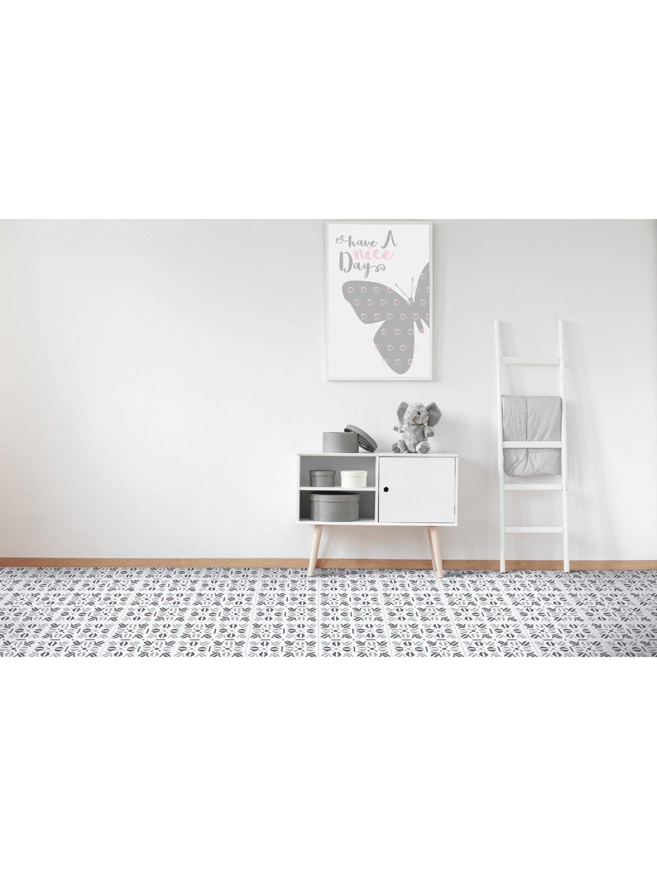 D-C-Fix Cubia Pattern dc fix Self Adhesive Vinyl Floor Tiles -30.48cm x ...