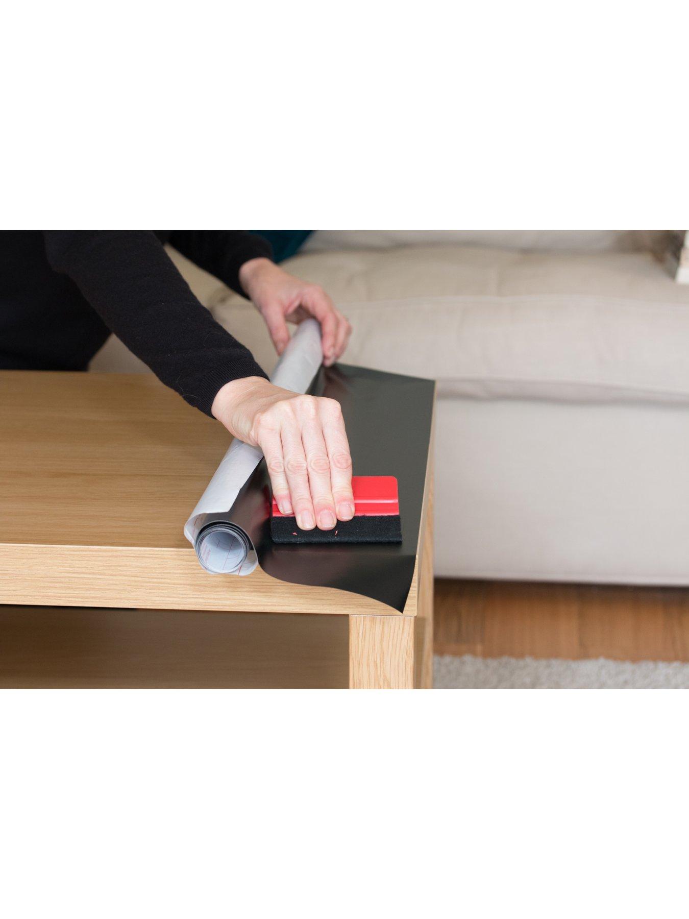 D-C-Fix Matt Black Self-Adhesive Vinyl Wrap Film – contains three 67.5 ...