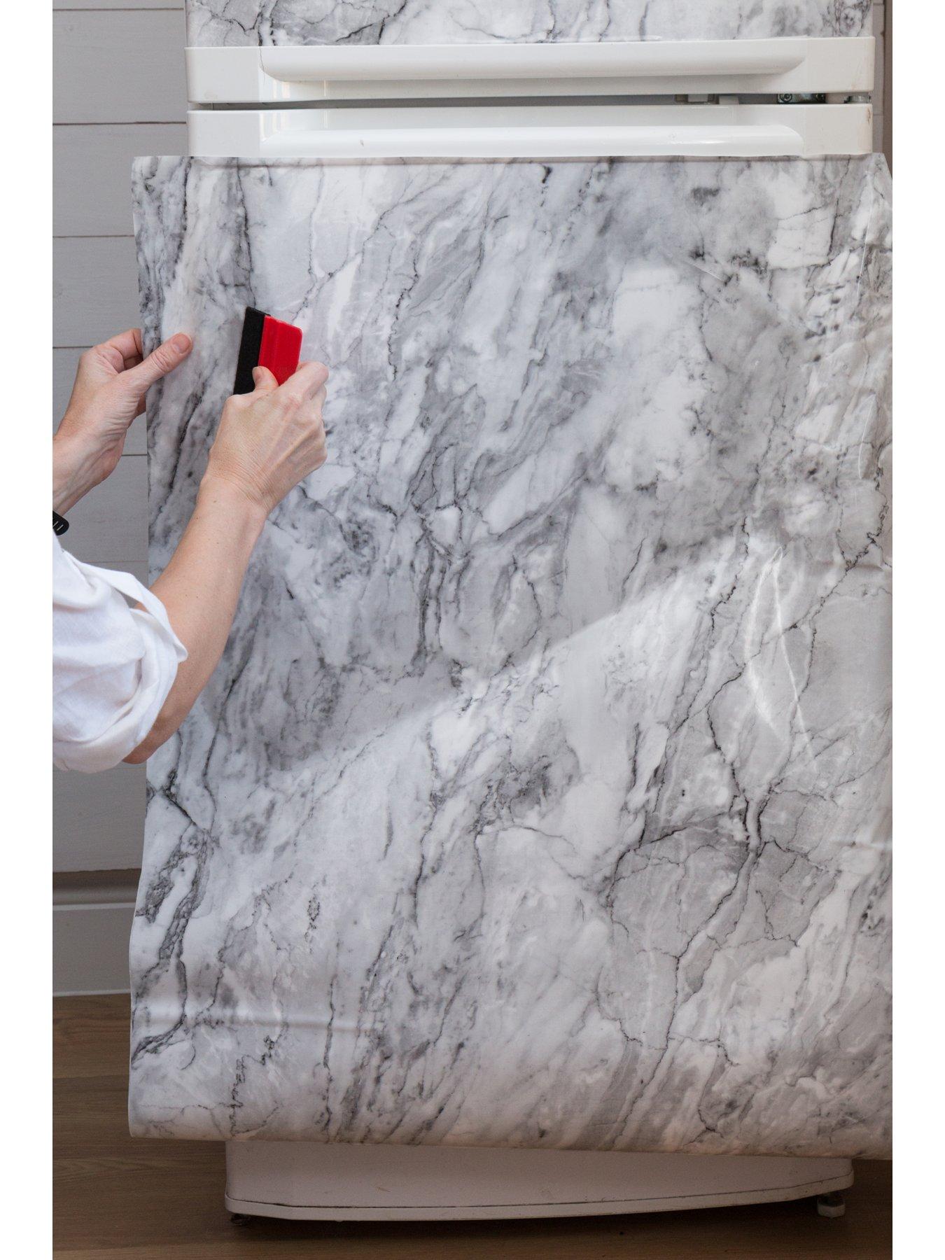 D-C-Fix Marble Romeo Grey Self Adhesive Vinyl Wrap Film - 67.5cm x 2m ...