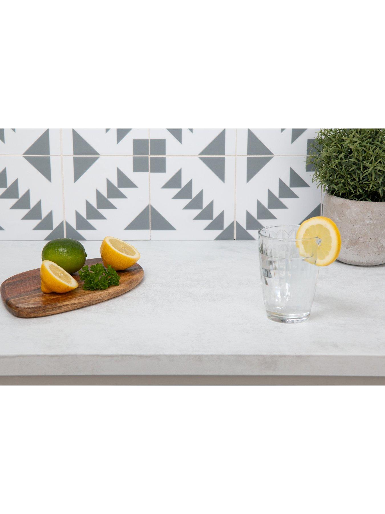 D-C-Fix Concrete White Self Adhesive Vinyl Wrap Film - 67.5cm x 2m | Very