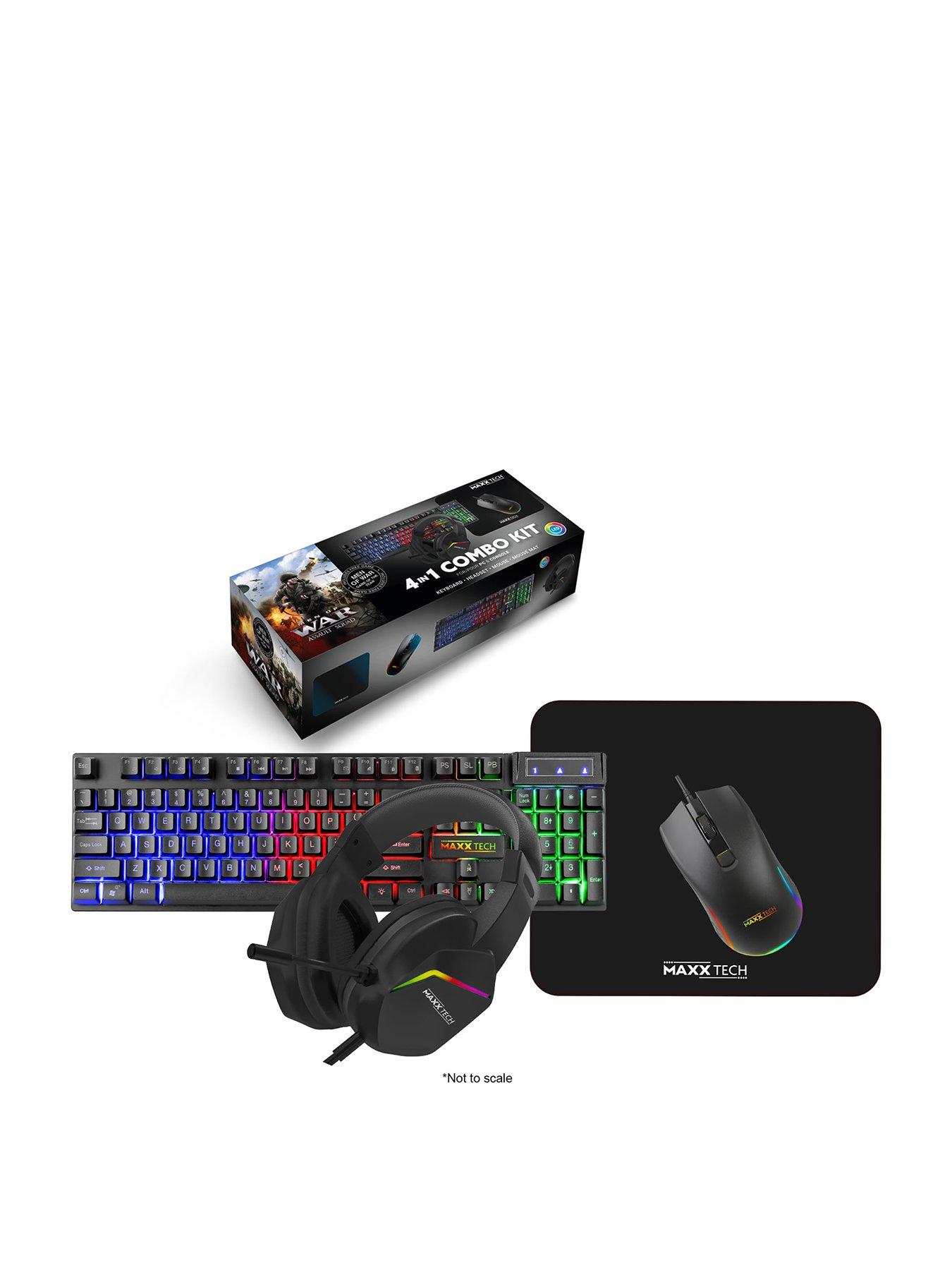 Maxx Tech 4-in-1 Gaming Combo Kit | very.co.uk