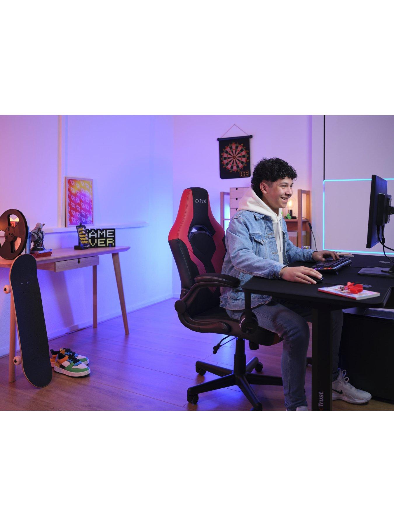 Trust GXT703 Riye Adjustable Gaming Chair - Red | Very