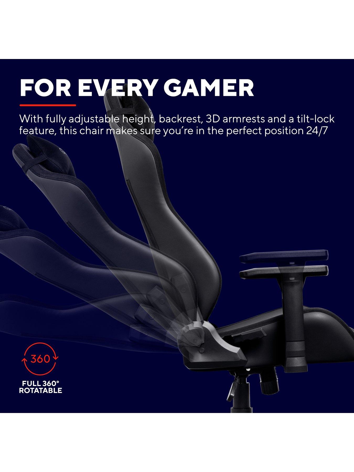 Trust GXT 714 Ruya Adjustable PC Gaming Chair - Black | Very