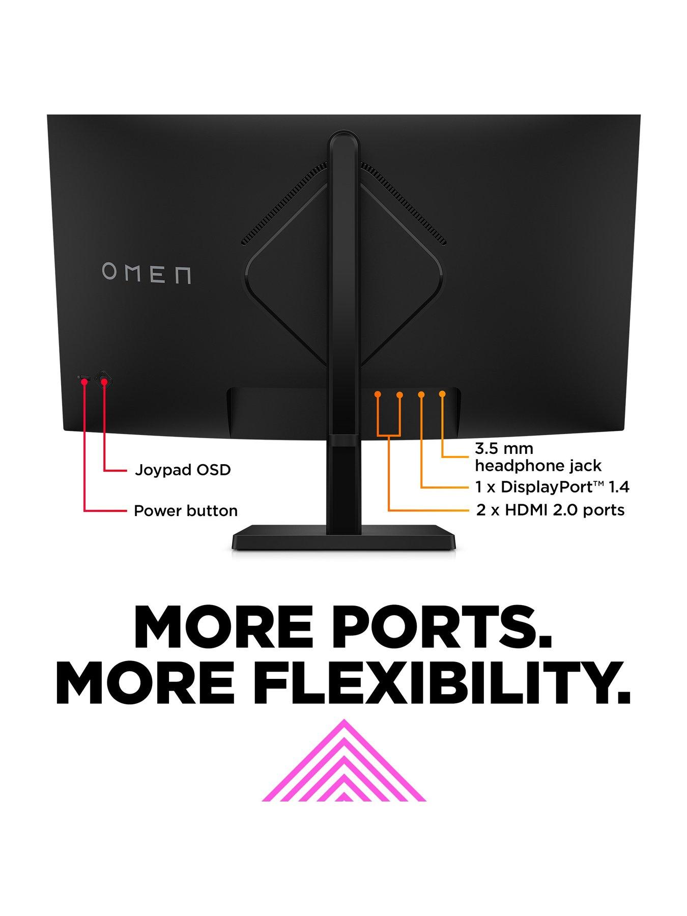 HP OMEN 32c Curved Gaming Monitor - 31.5in QHD (2560 x 1440) 165hz, 1ms ...