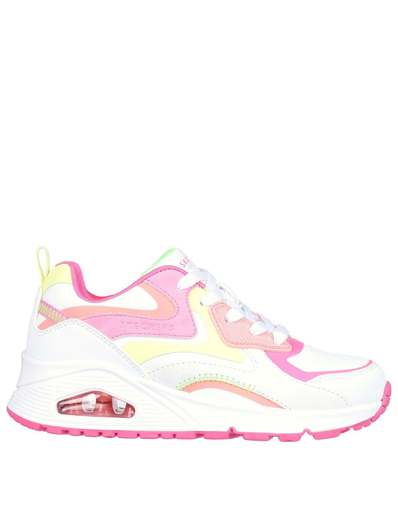 Skechers Uno Gen1 Colour Block Trainer - White | Very