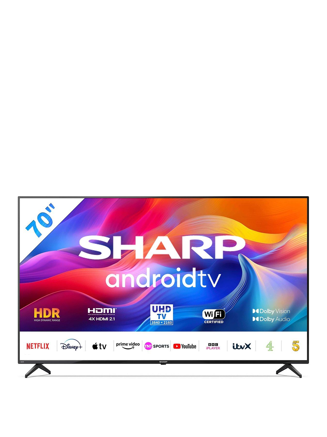 Sharp 70 inch, 4K Ultra HD, Android TV | Very.co.uk