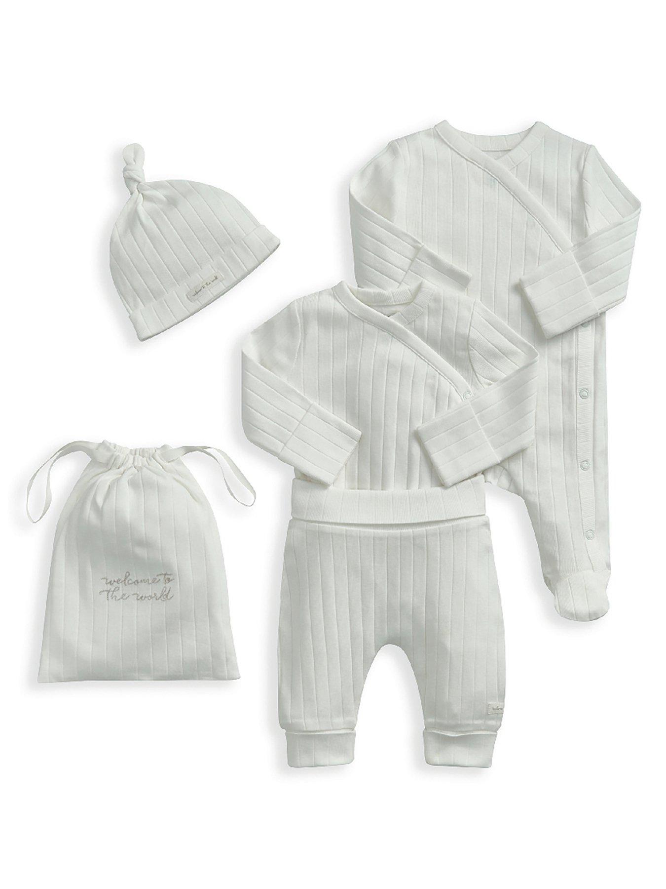 Mamas & Papas Unisex Baby 4 Piece Newborn Starter Set - White | Very