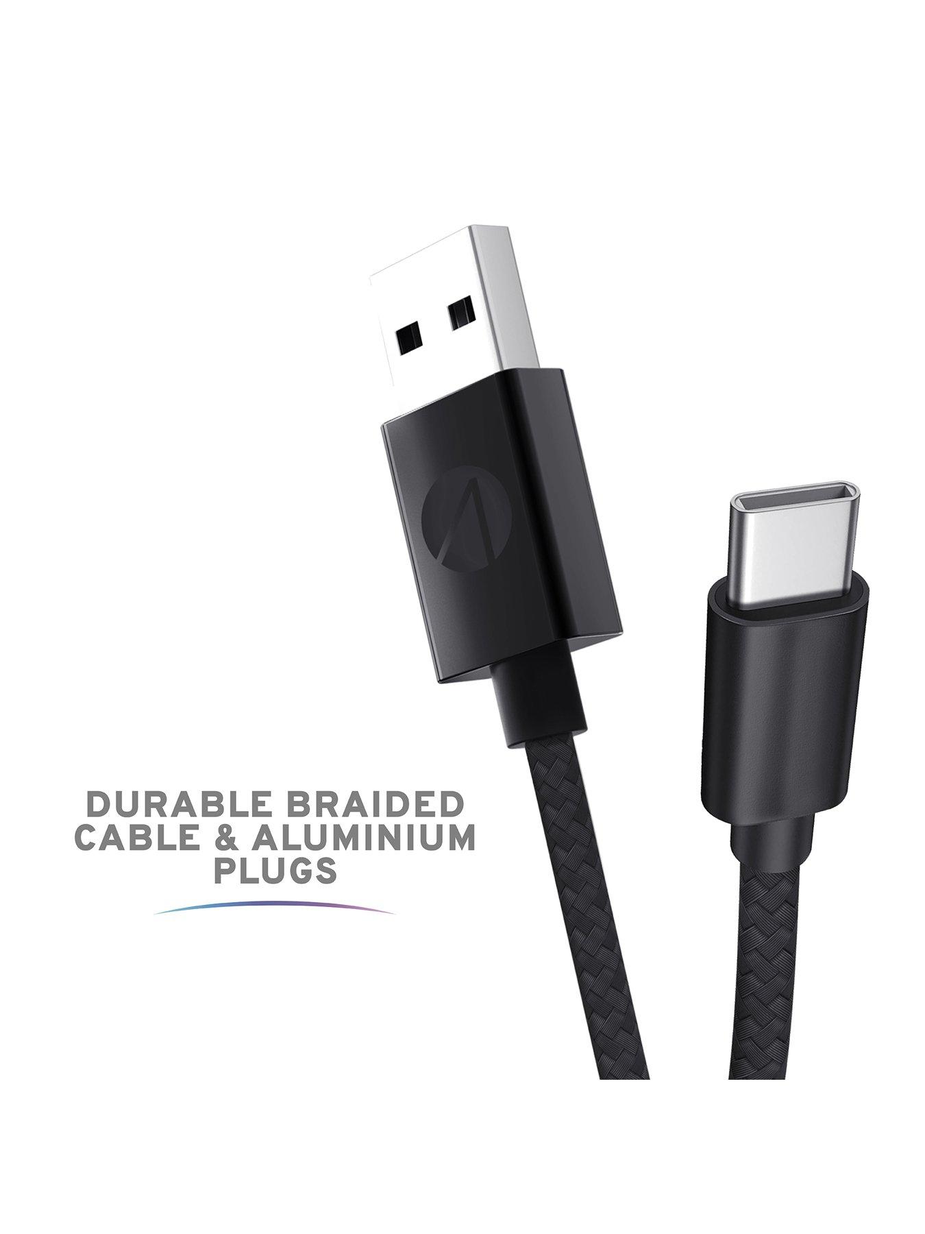 Stealth USB-C Charge and & Data Cables - Twin Pack for PSVR2 & PS5 | Very