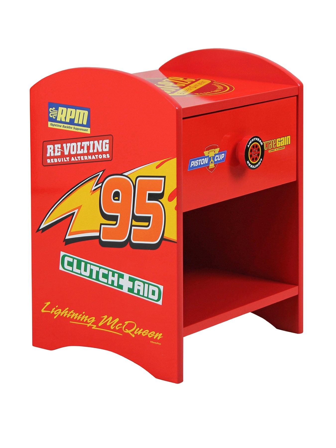 Disney Cars Lightning McQueen Bedside Table | Very