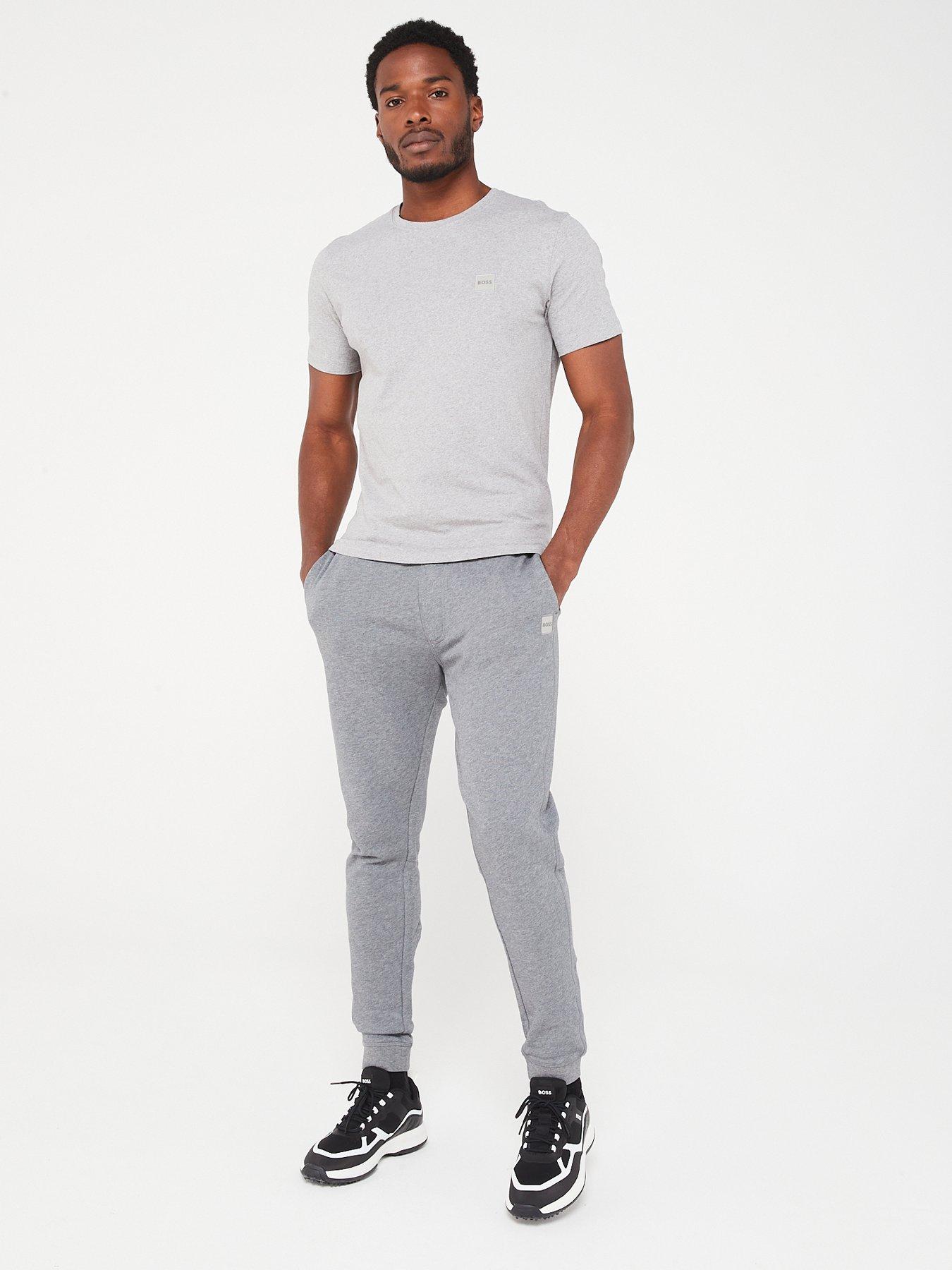 BOSS Tales Relaxed Fit T-shirt - Light Grey | Very