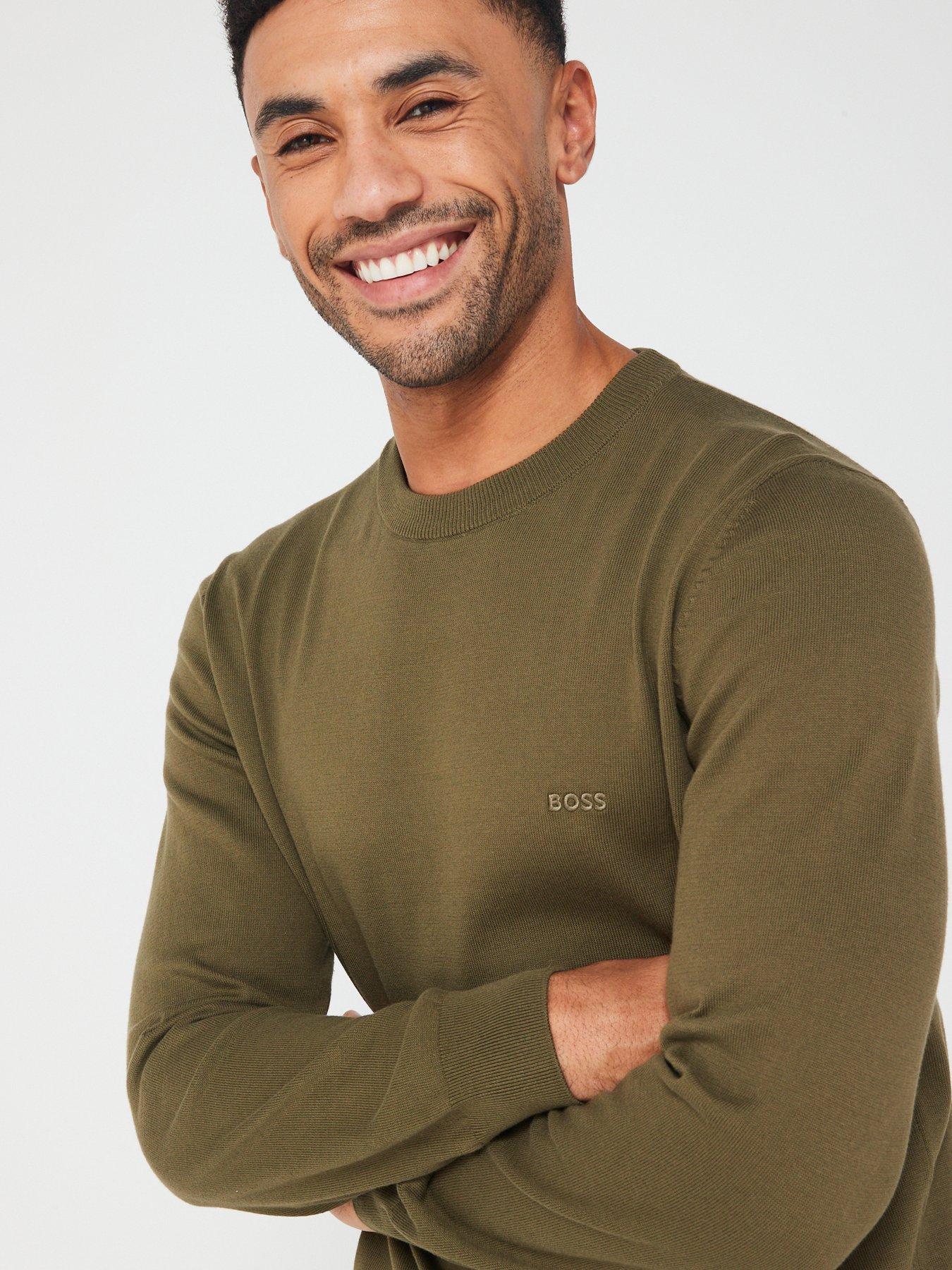 BOSS Pacas-l Cotton Crew Neck Jumper | Very