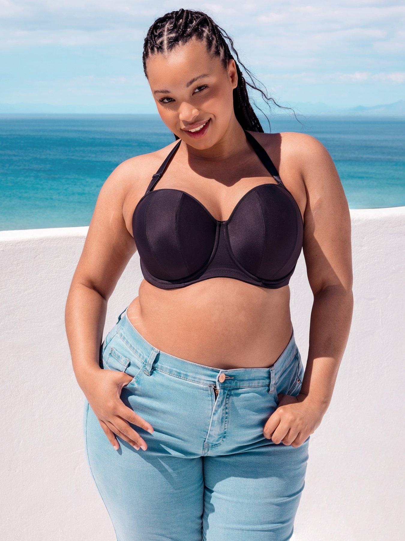 Curvy Kate Luxe Multiway Strapless Moulded Bra Jet Black Very