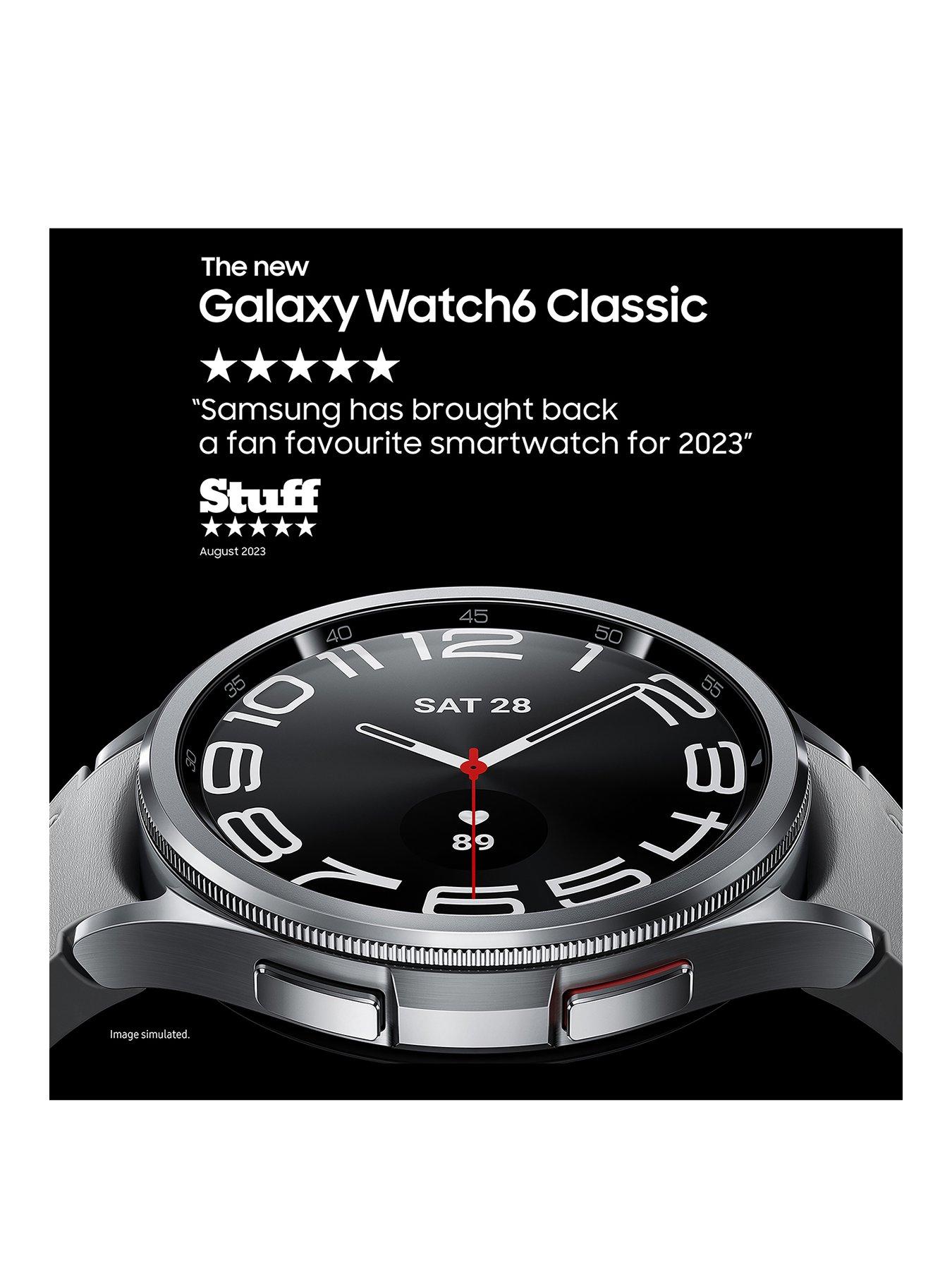 Samsung Galaxy Watch 6 Classic 43mm (GPS) - Silver | very.co.uk