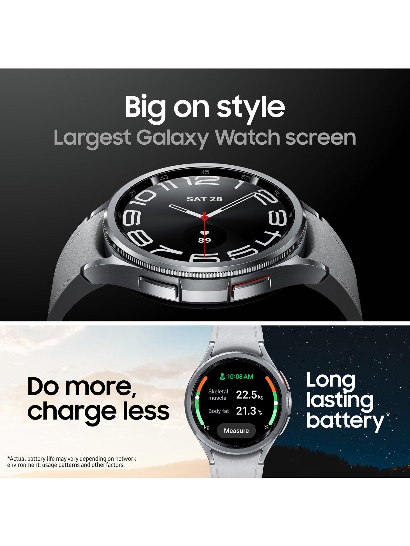 Samsung Galaxy Watch 6 Classic 43mm (GPS) - Silver | very.co.uk