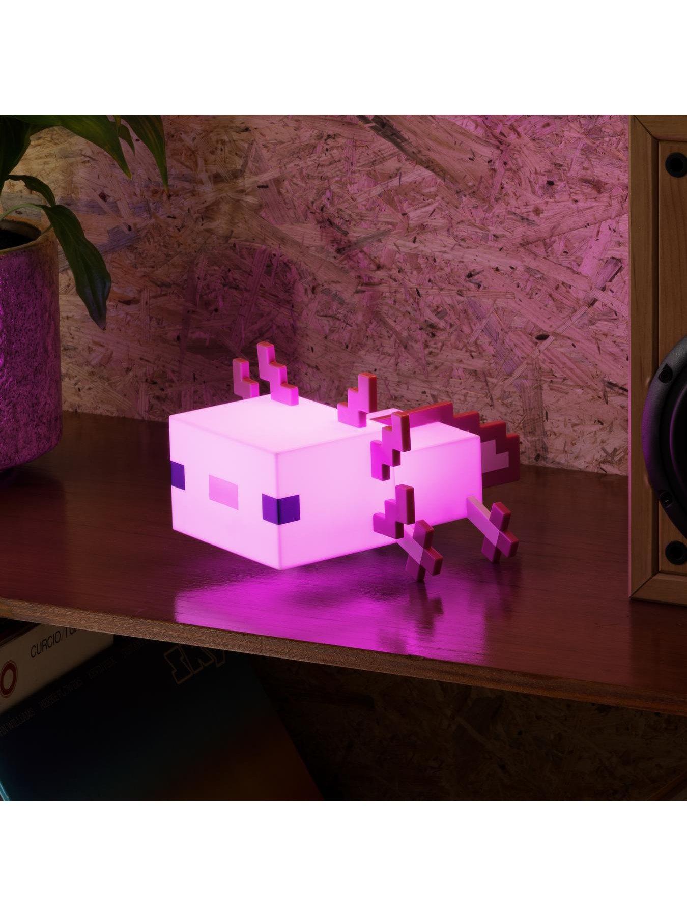 Minecraft Pink Axolotl Lamp - Officially Licensed Minecraft Night Light ...