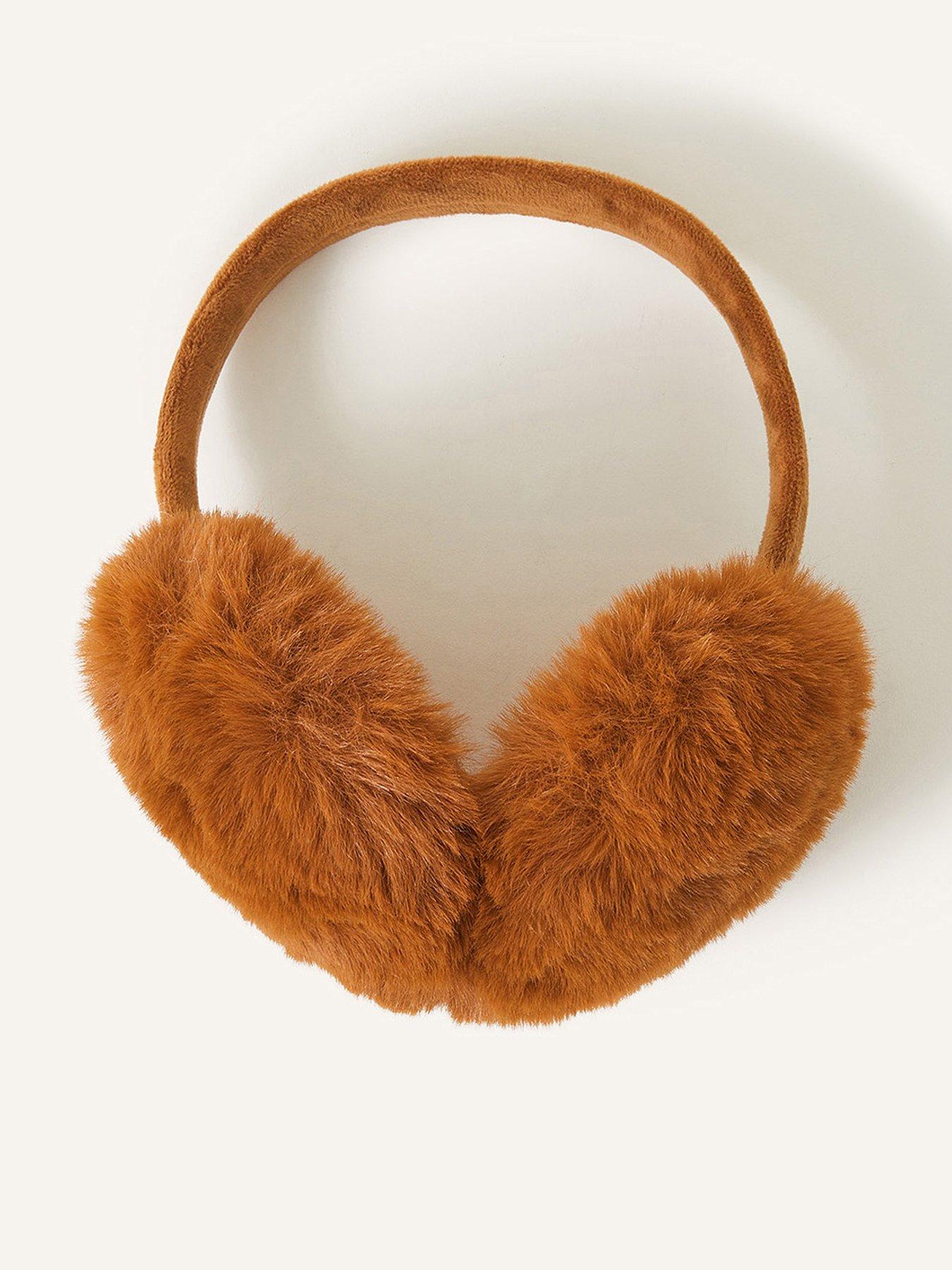 Accessorize Luxe Faux Fur Earmuff | very.co.uk