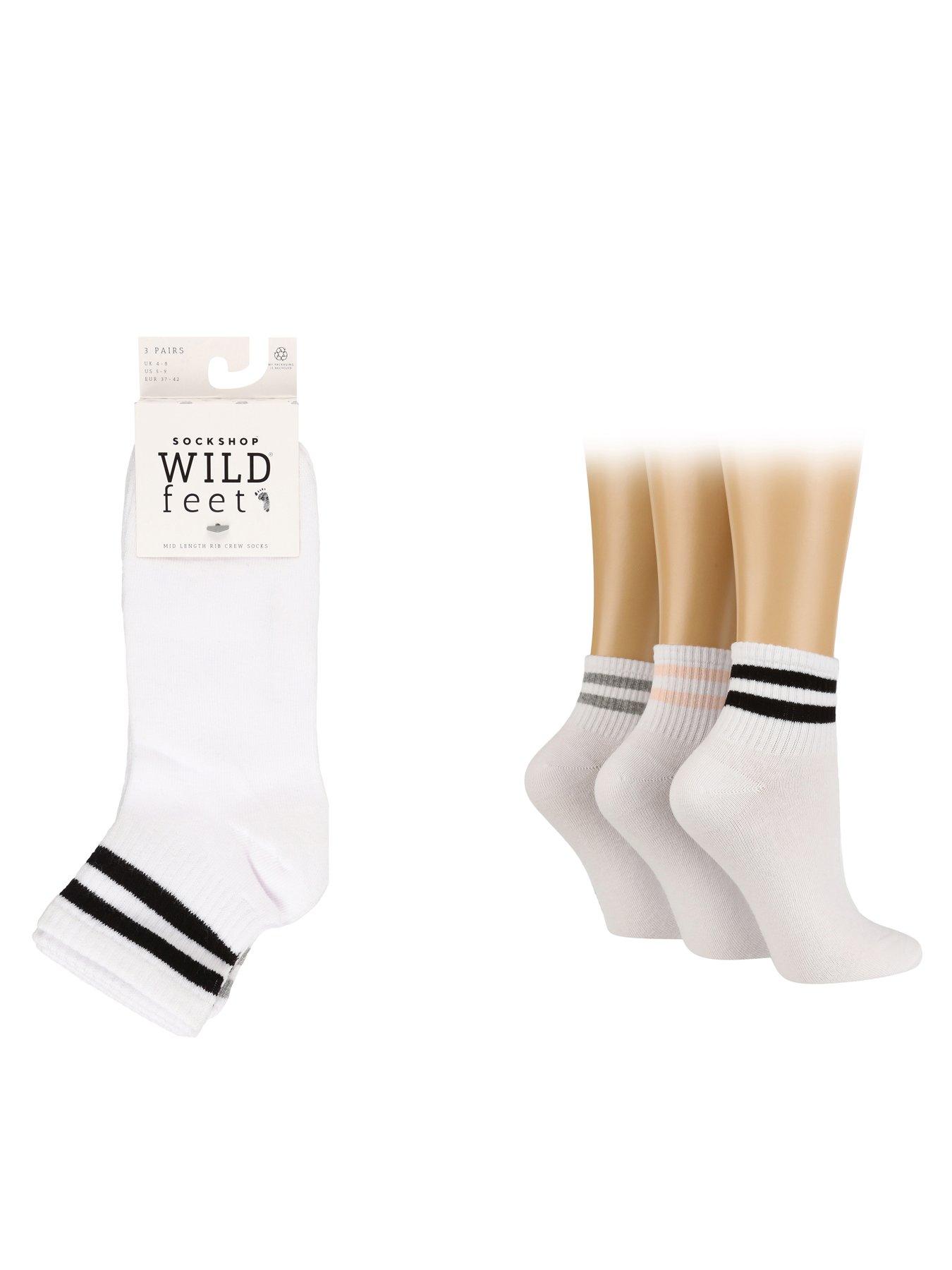 Wild Feet Cropped Length (mock Rib) Rib Ankle Sock | Very