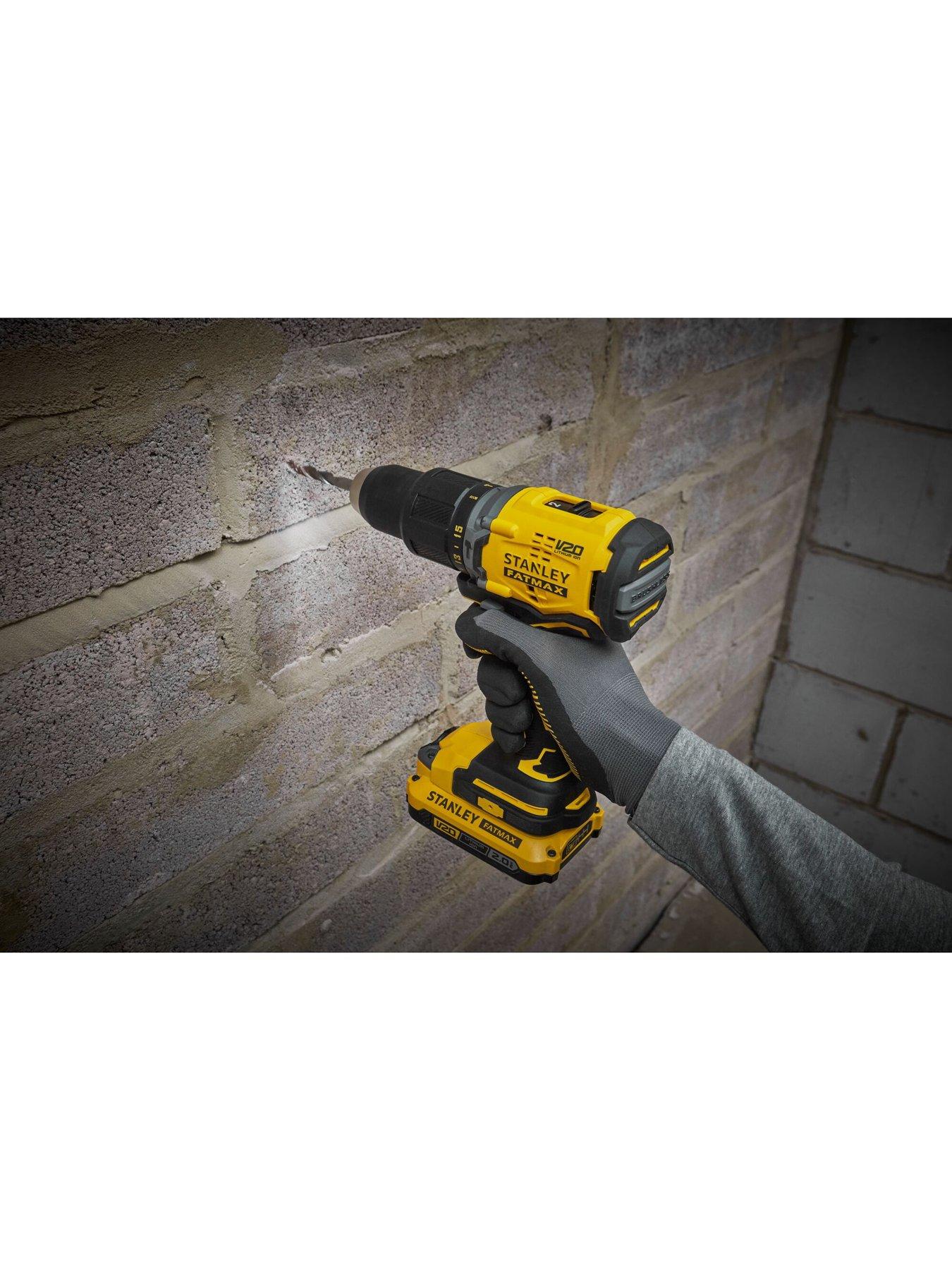 V20 18V Brushless Combi Hammer Drill in a Kitbox 2x2.0Ah 2A Charger