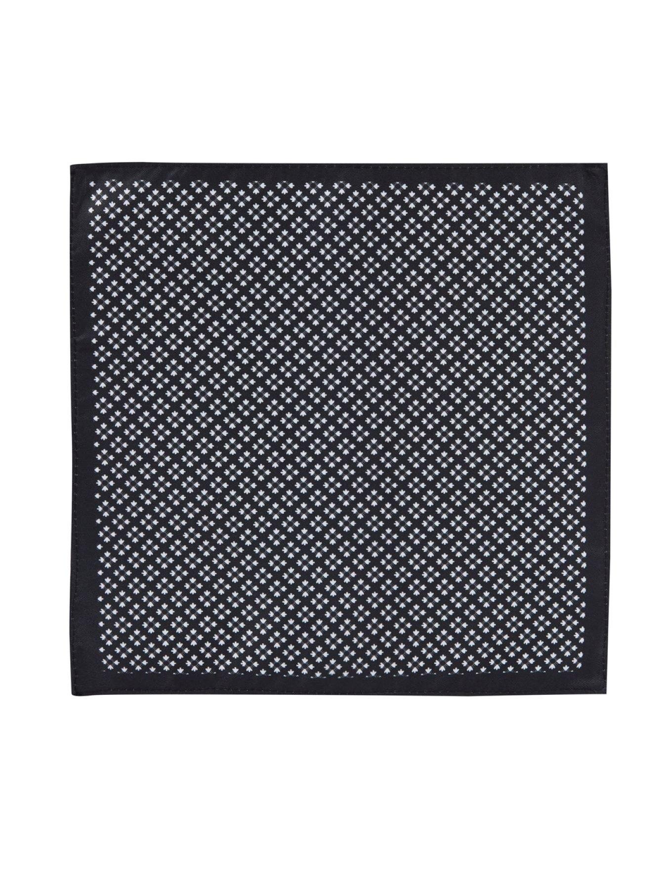 Skopes Floral Print Tie and Pocket Square Set - Black | Very