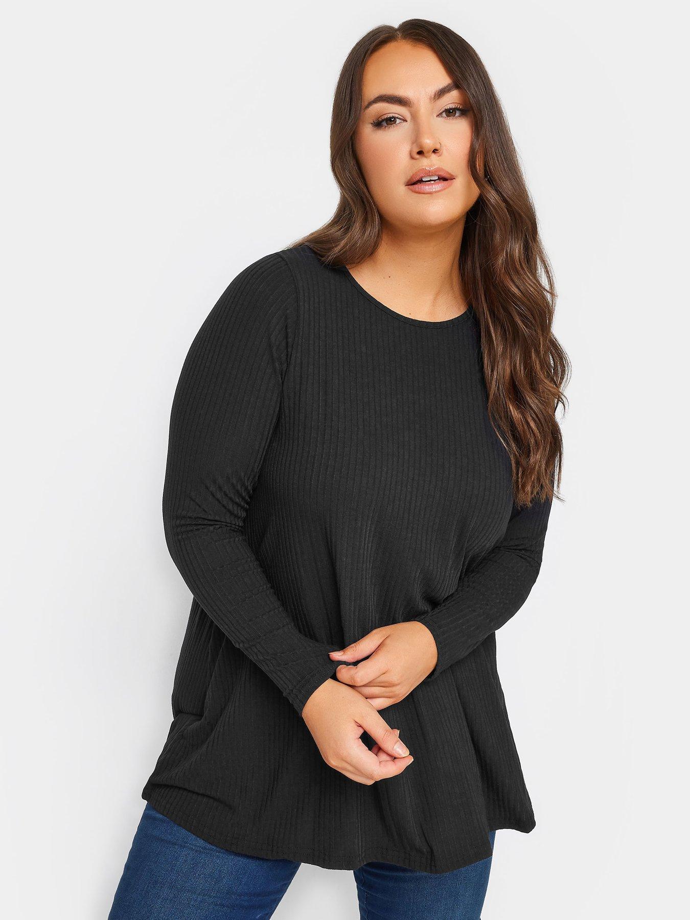 Tops | Plus Size | Black | 36 | jersey | casual tops | Women | Very