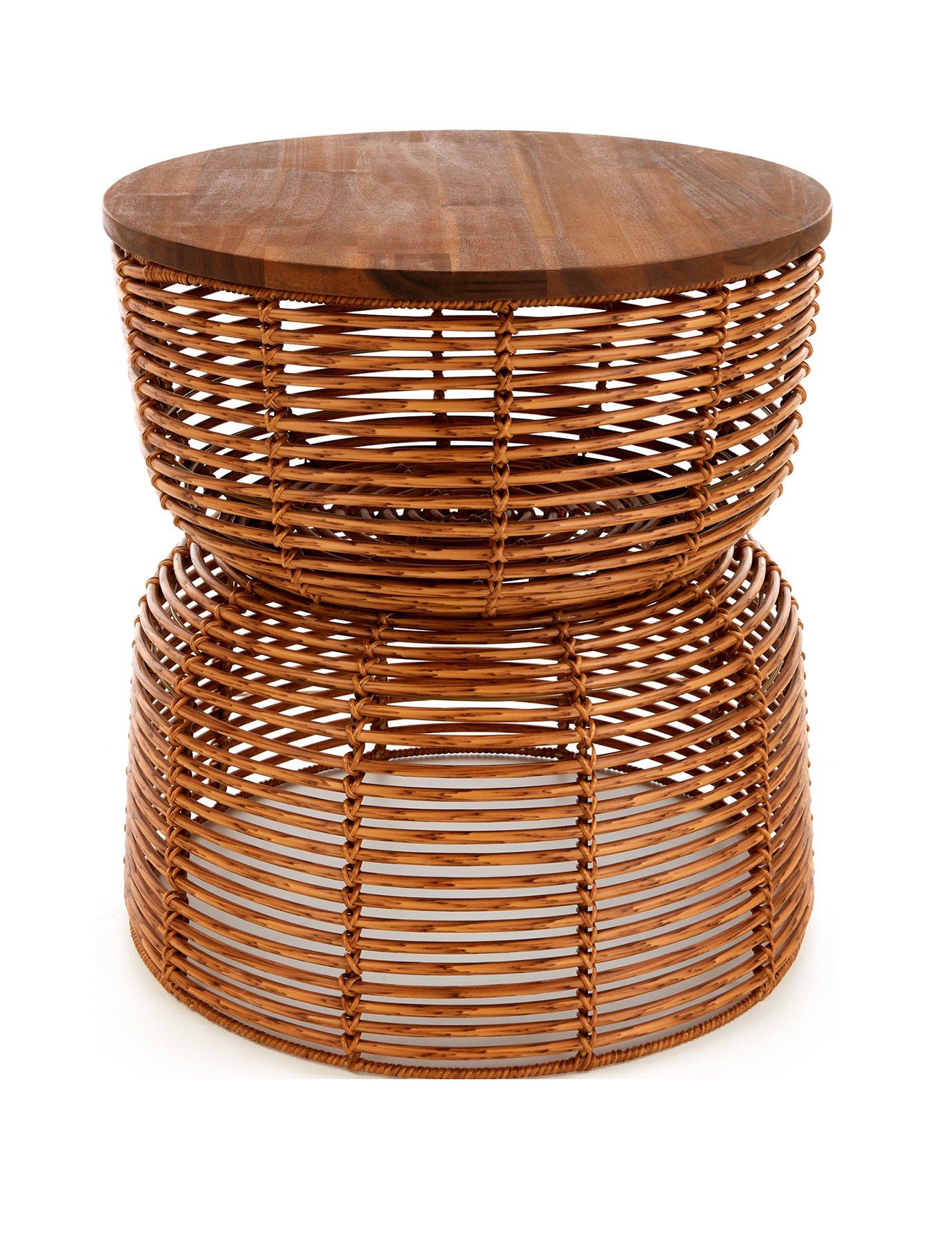 Very Home Rattan Storage Table | very.co.uk