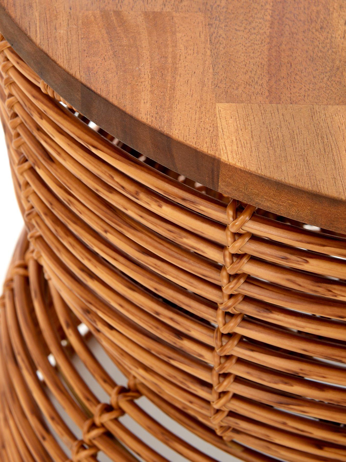 Very Home Rattan Storage Table | Very