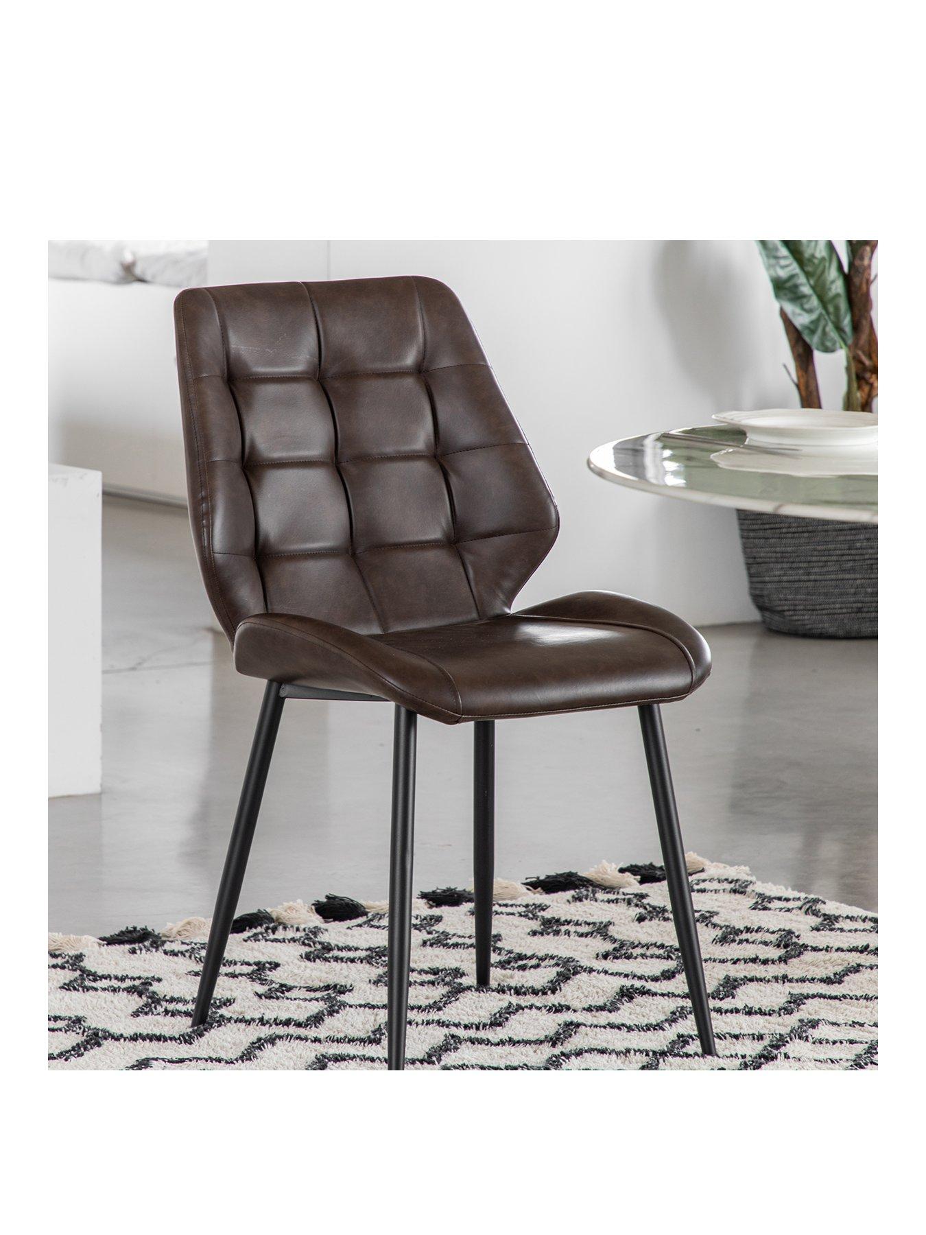 Gallery Direct Set of 2 Matthew Brown Dining Chairs | Very