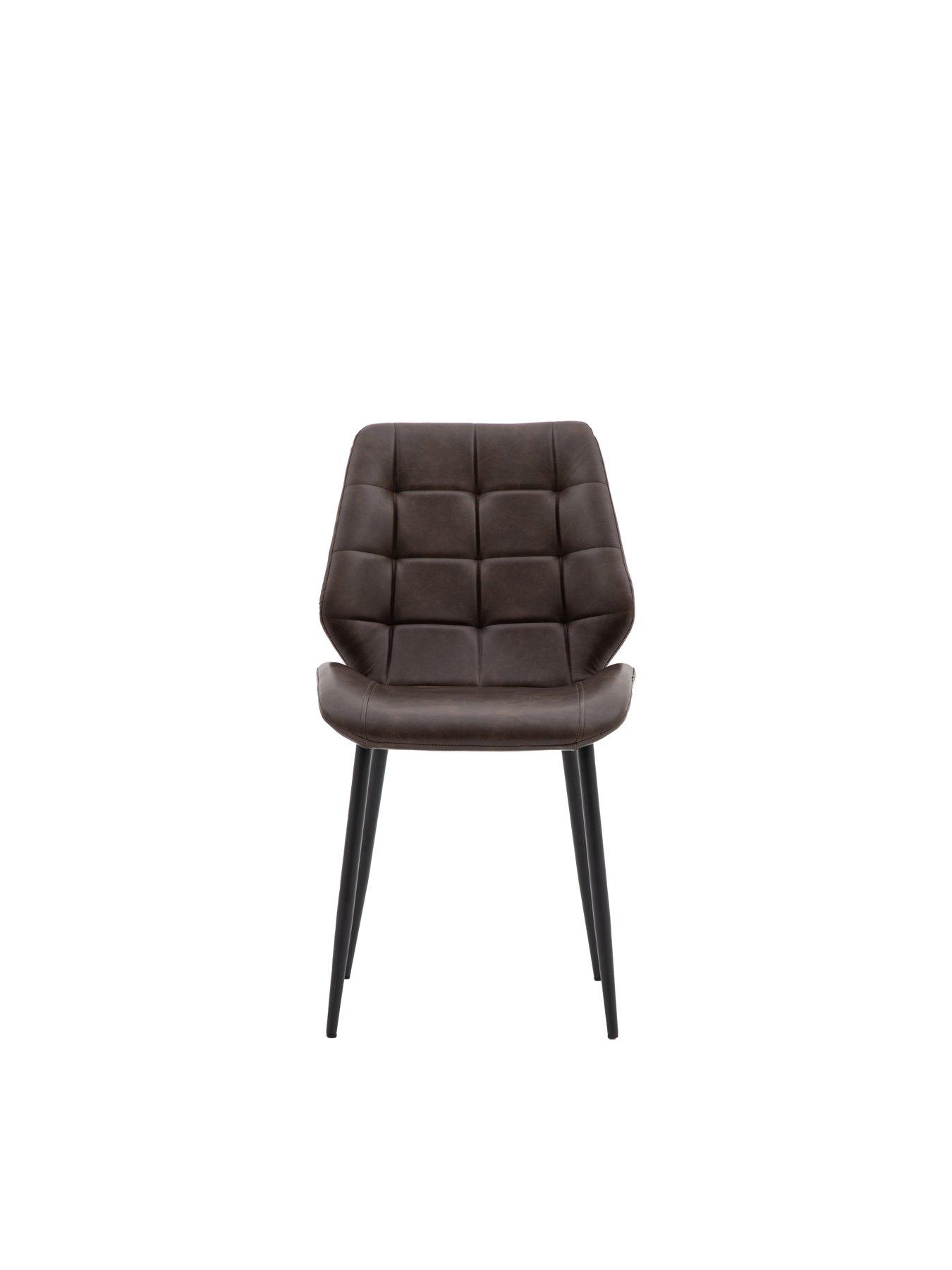 Gallery Direct Set of 2 Matthew Brown Dining Chairs | Very