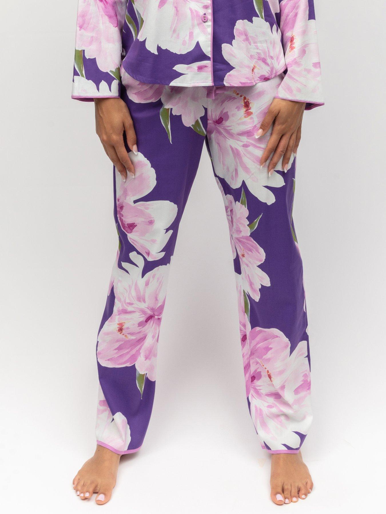 Cyberjammies Purple Floral Print Pyjama Bottoms | Very