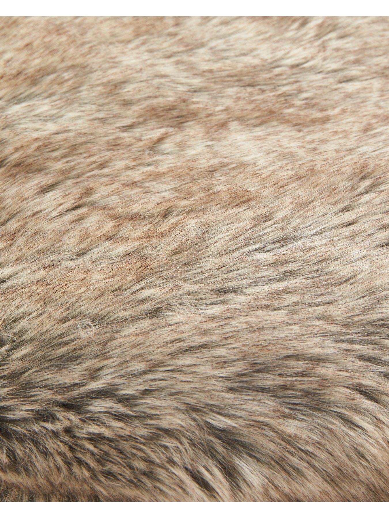 Bear Faux Fur Footstool | Very